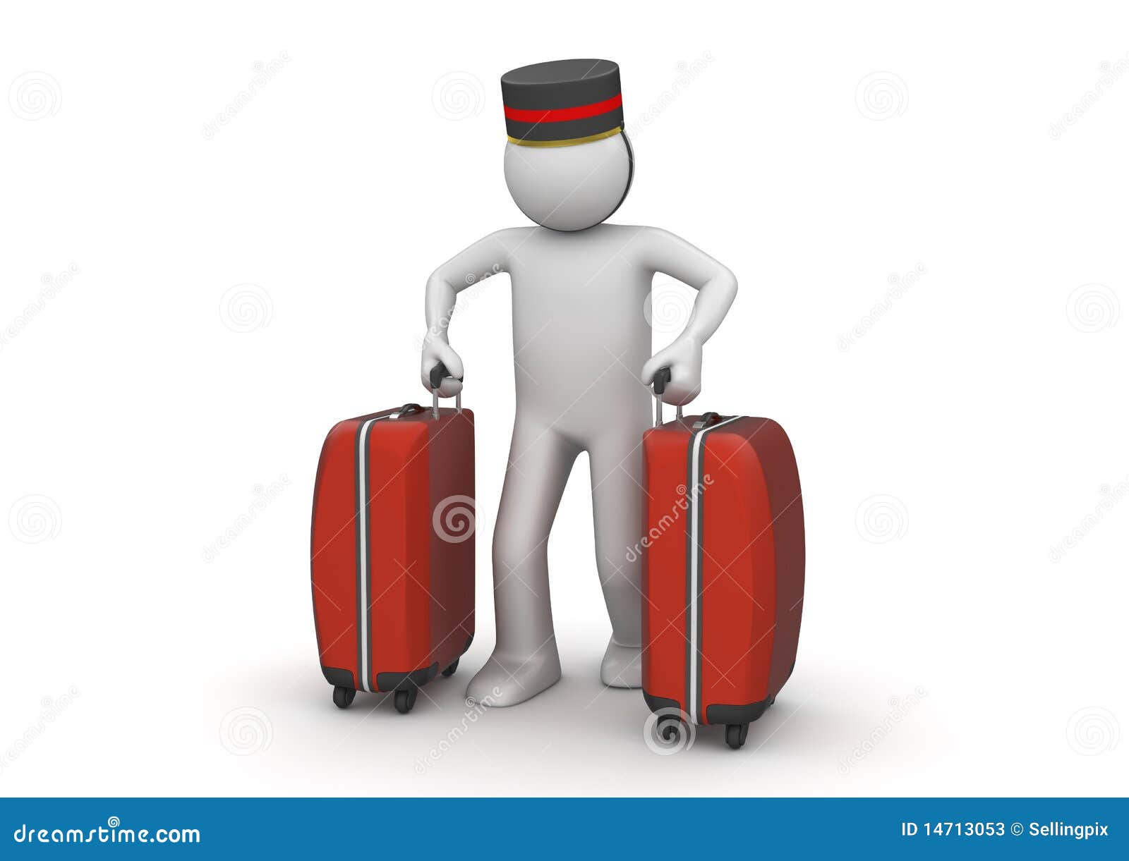 Porter at work - Workers stock illustration. Illustration of background ...