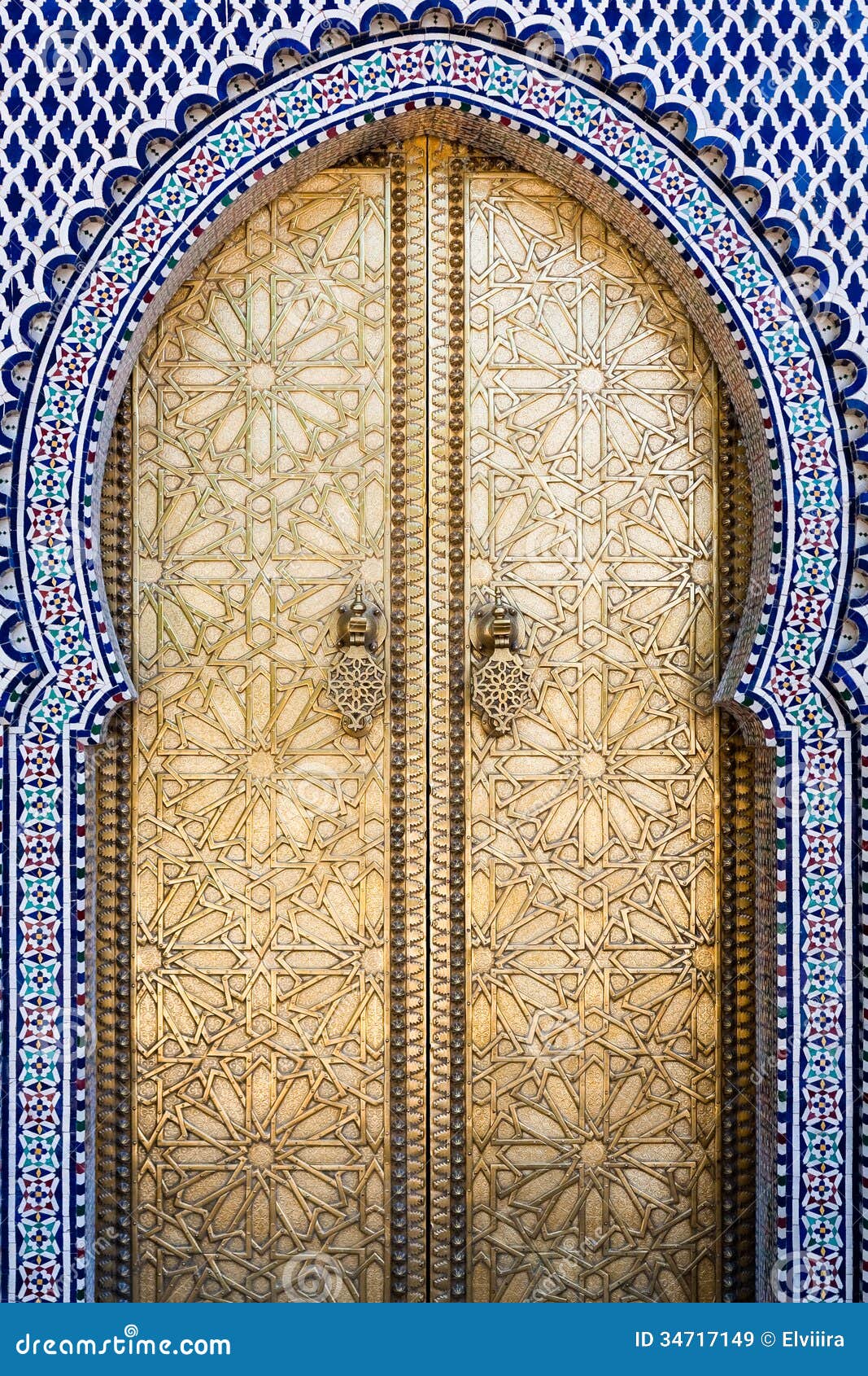 Portes arabes image stock. Image du mosaïque, richesse - 34717149