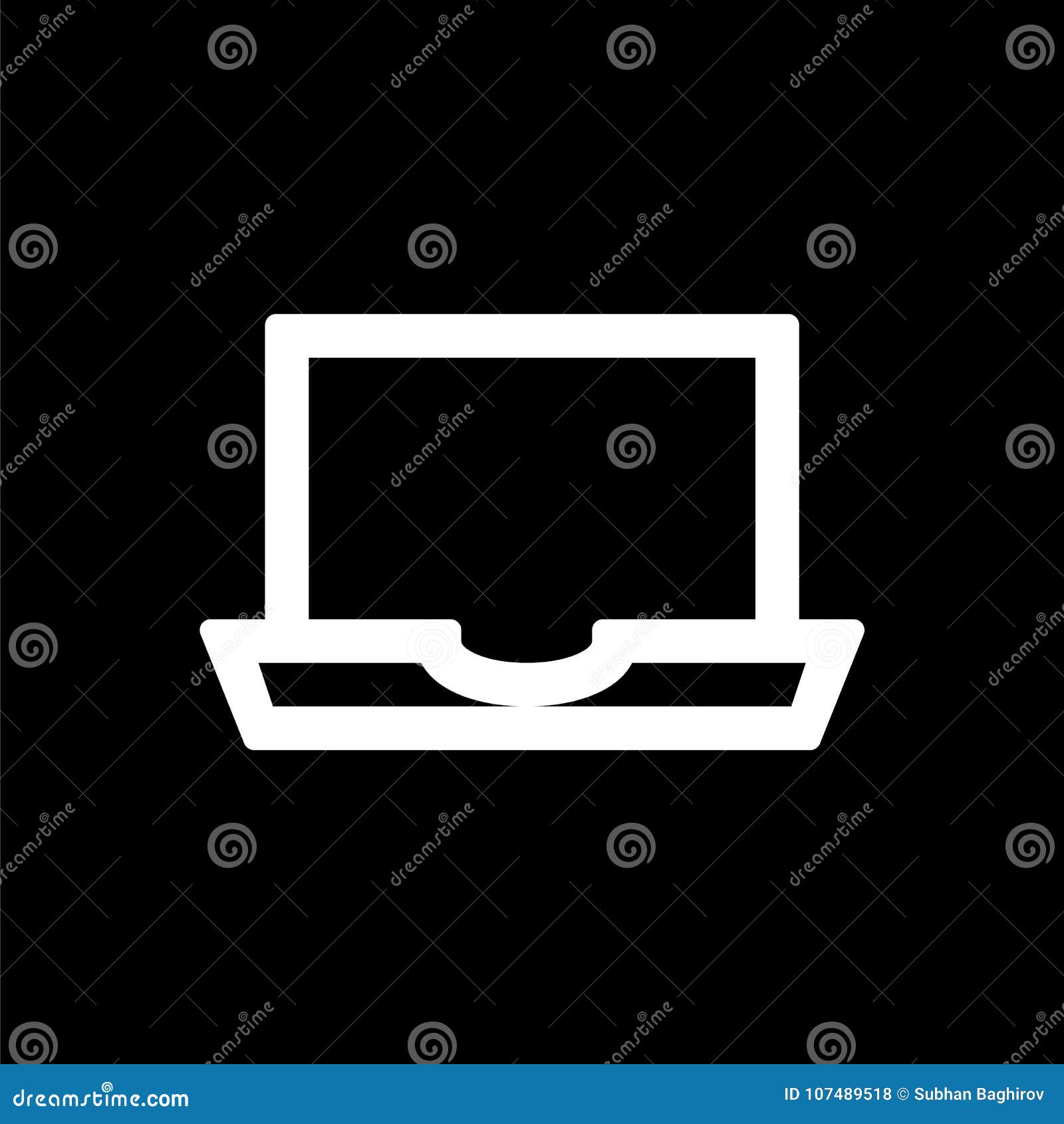 Portfolio Icon for Simple Flat Style Ui Design Stock Vector ...
