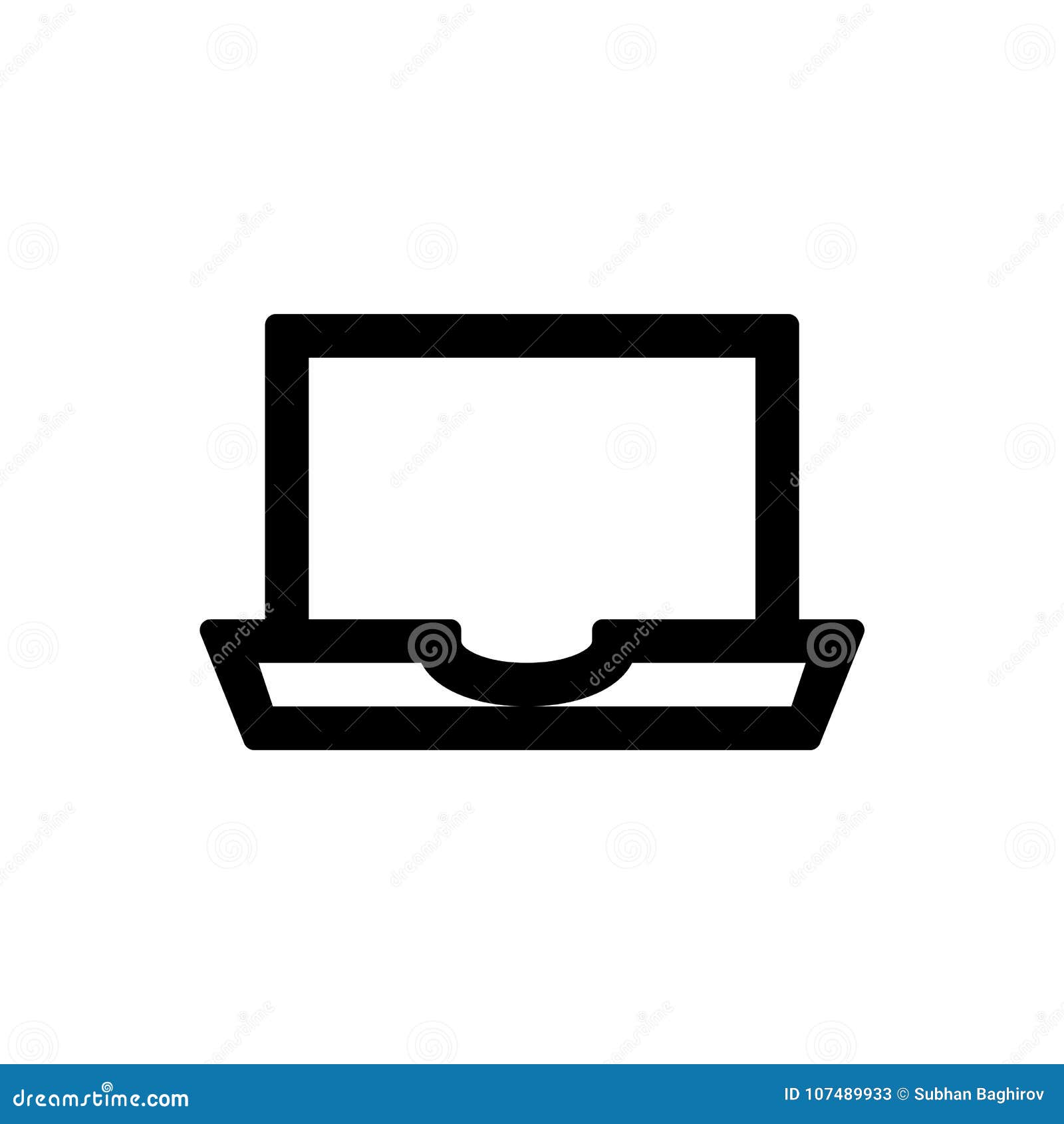 Portfolio Icon for Simple Flat Style Ui Design Stock Vector ...