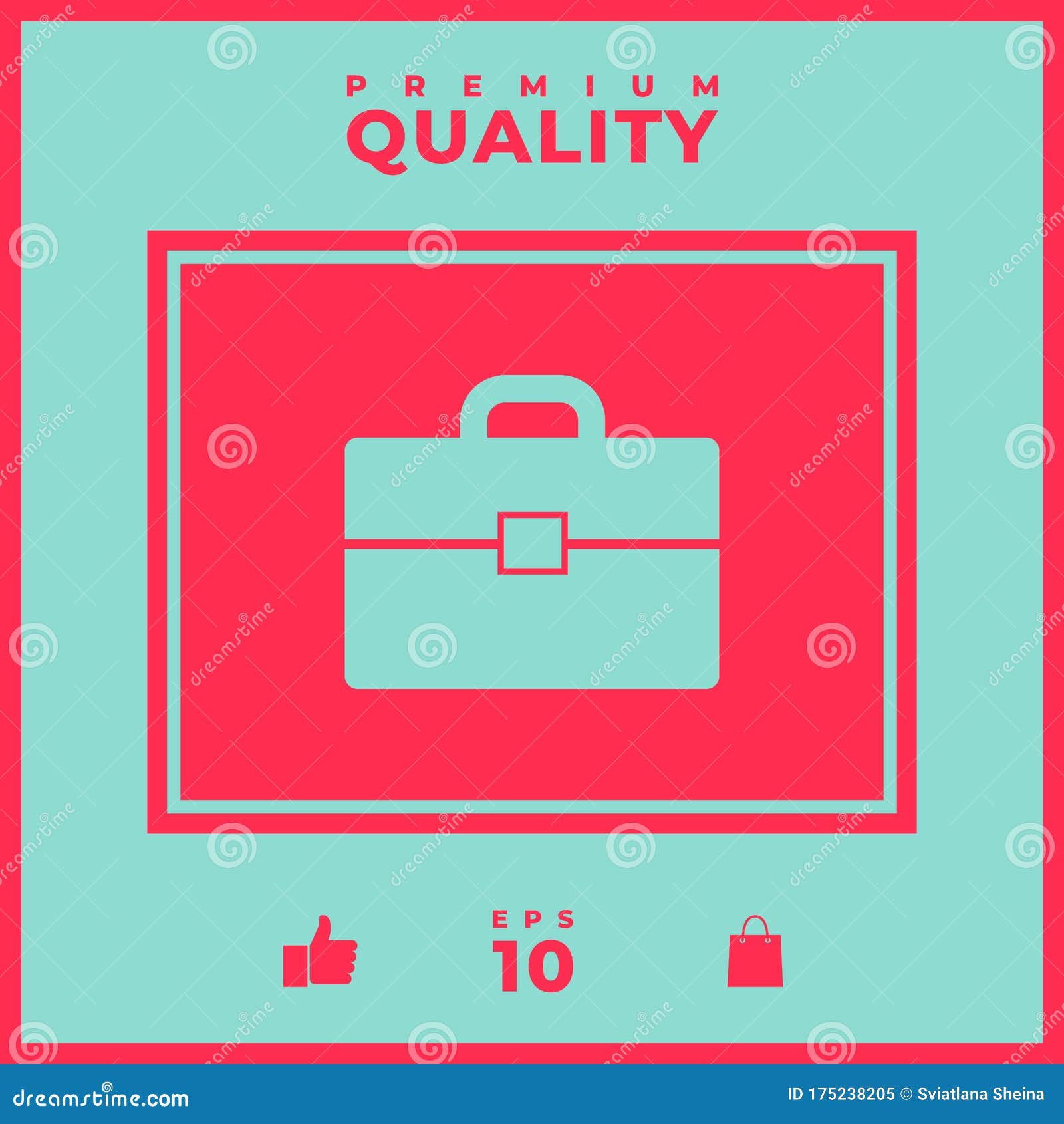 Portfolio Icon Symbol. Graphic Elements for Your Design Stock Vector ...