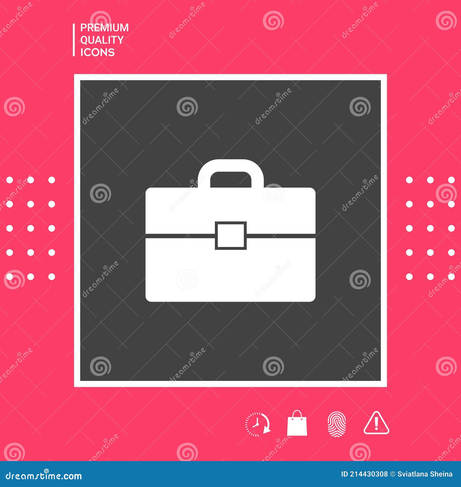 Portfolio Icon Symbol. Graphic Elements for Your Design Stock Vector ...