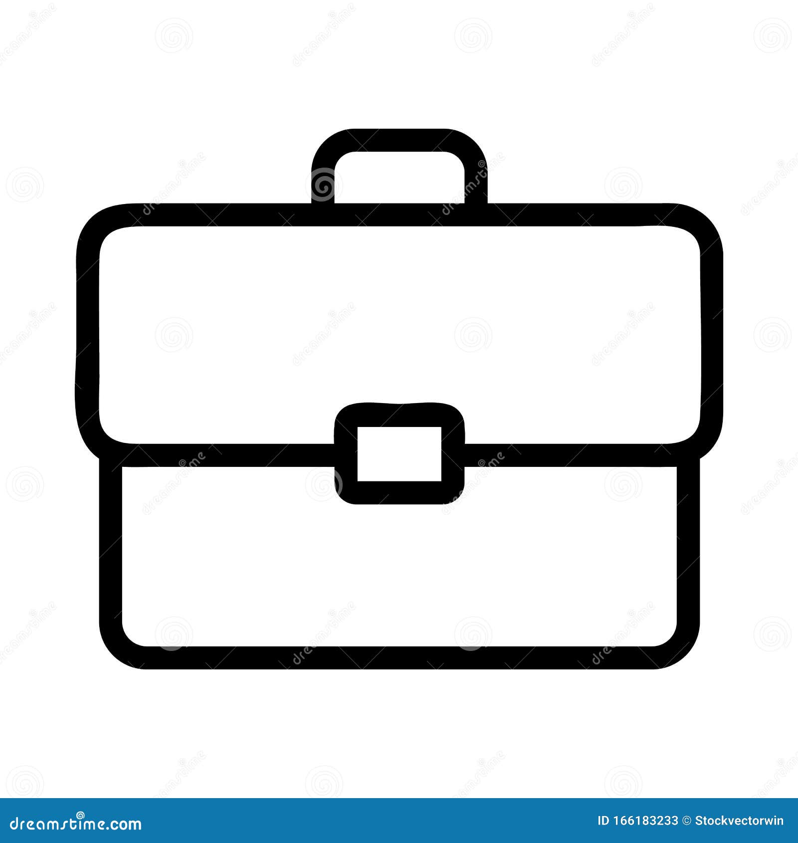 Portfolio Icon Vector. Isolated Contour Symbol Illustration Stock ...