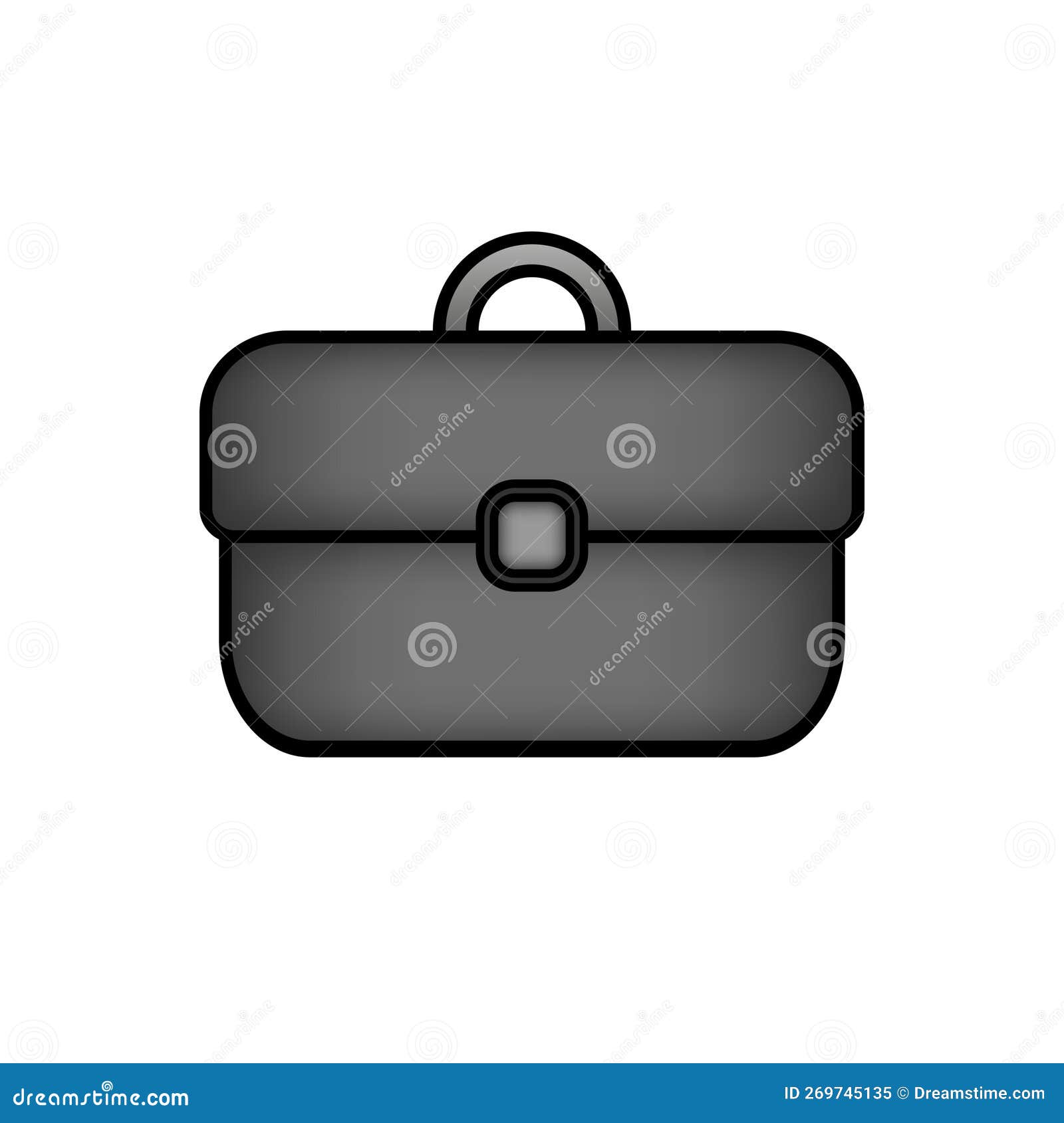 Portfolio icon on white stock vector. Illustration of briefcase - 269745135