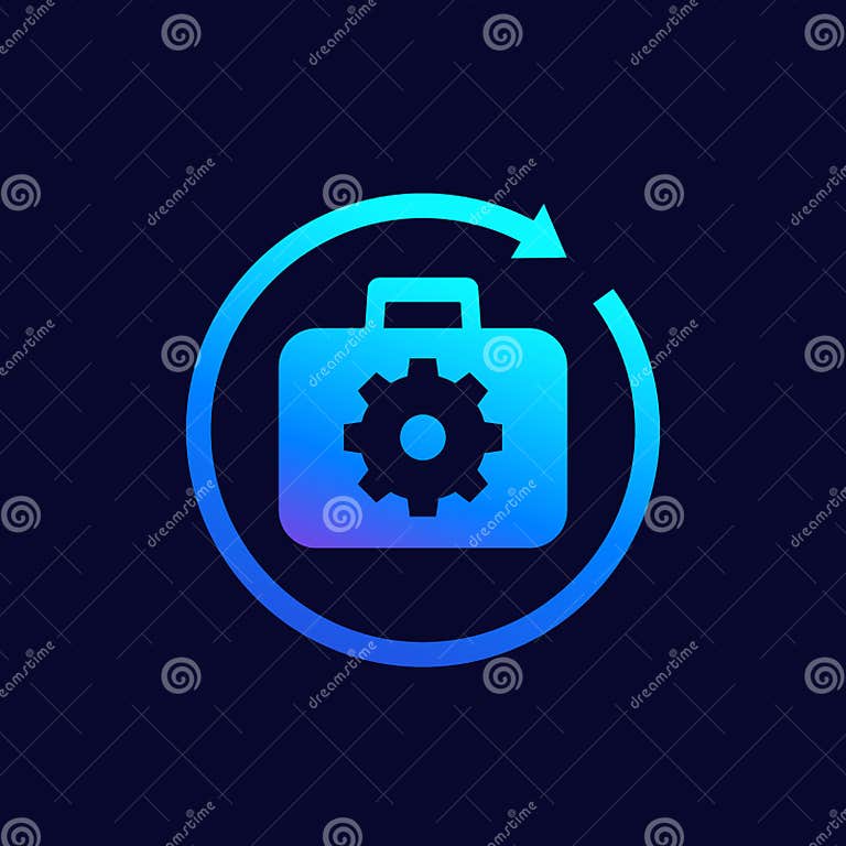 Portfolio Optimization, Asset Management Icon Stock Vector ...