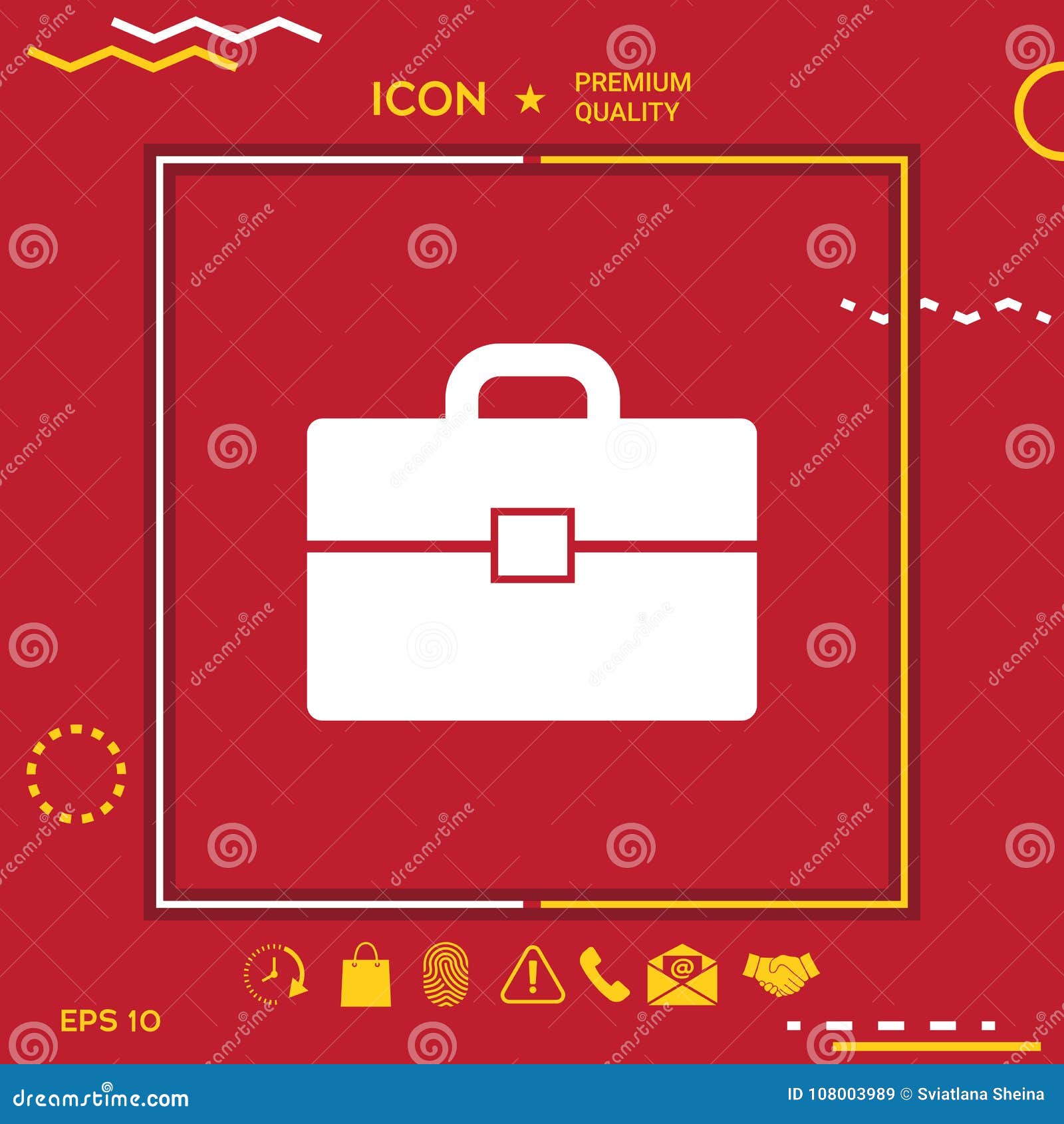 Portfolio symbol icon stock vector. Illustration of plan - 108003989