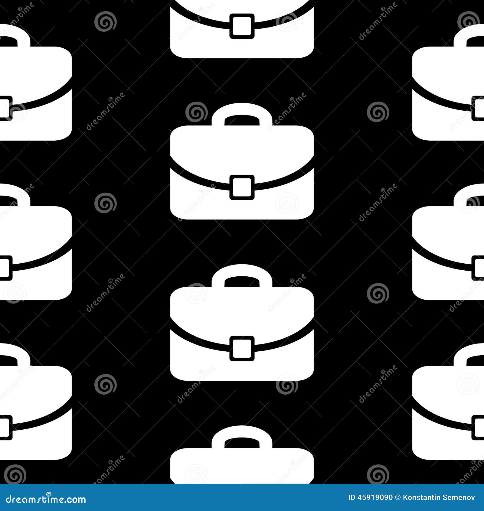 Portfolio Symbol Icon Seamless Pattern Stock Vector - Illustration of ...