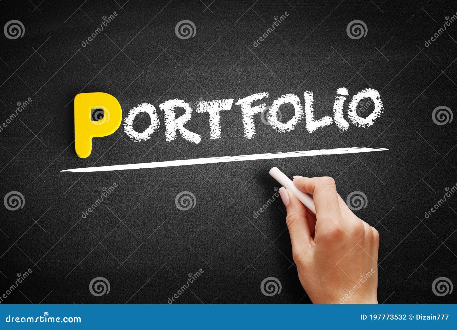 Portfolio Text on Blackboard Stock Photo - Image of financial, business ... Portfolio Text on Blackboard Stock Photo - Image of financial, business ...