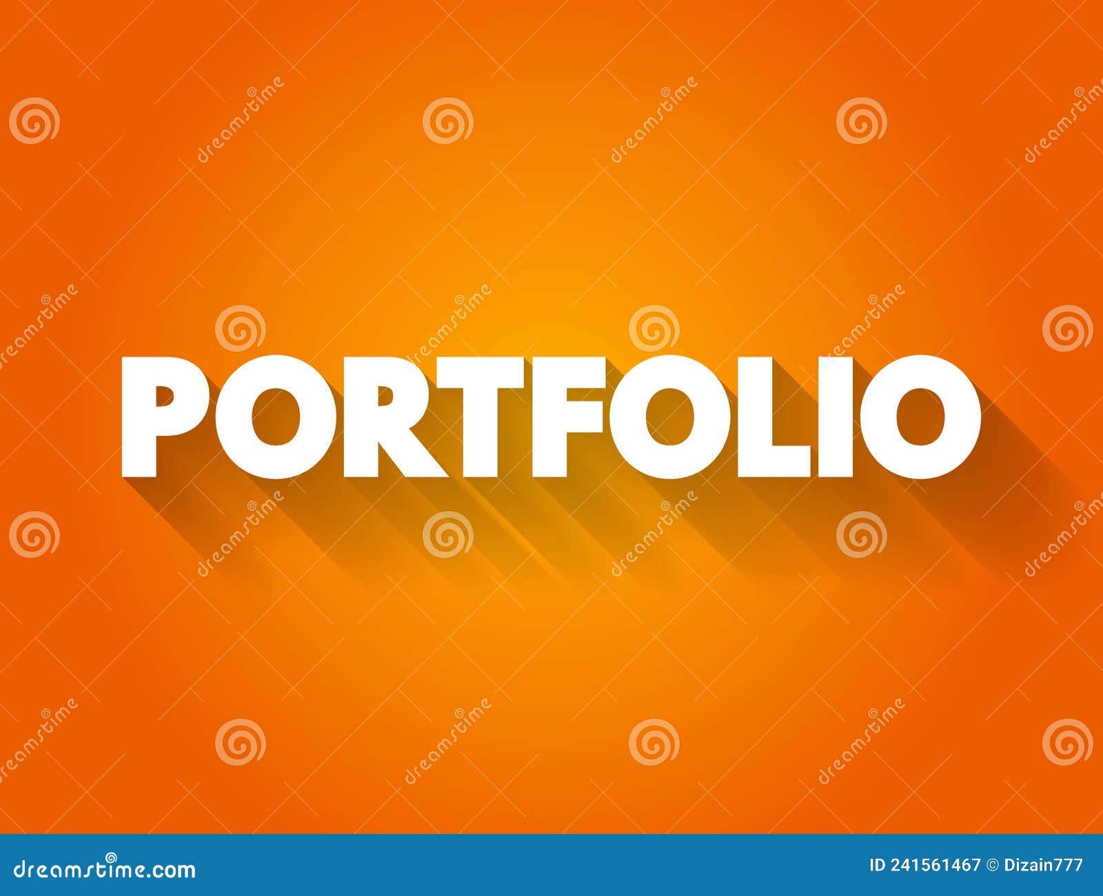 Portfolio Text Quote, Concept Background Stock Illustration ...
