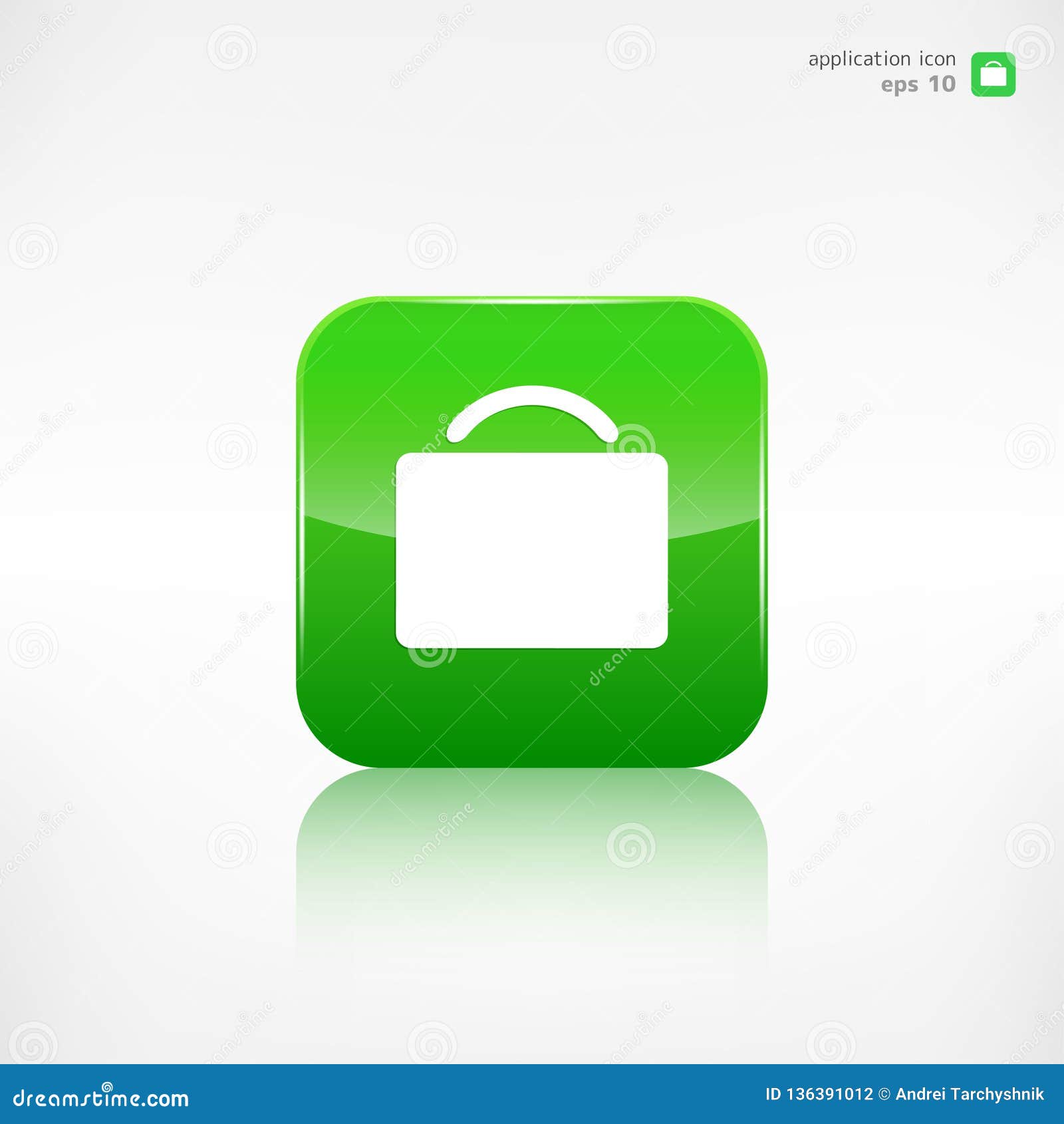 Portfolio Web Icon. Application Button. Stock Vector - Illustration of ...