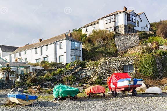 Porthallow Cornwall stock image. Image of beach, travel - 29123489
