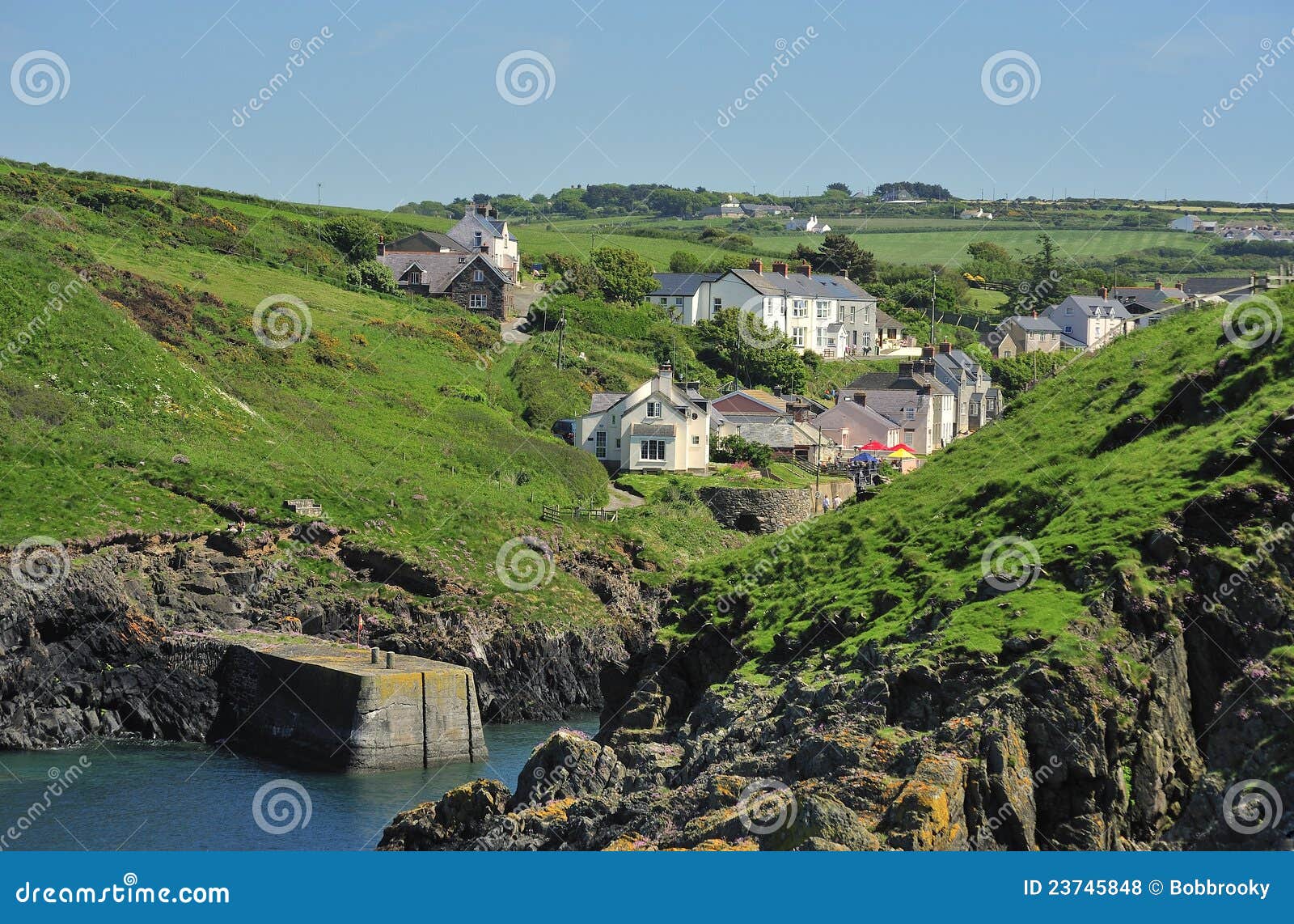 Porthgain, Pembrokeshire, Wales Stock Photo - Image of scenic, generic ...