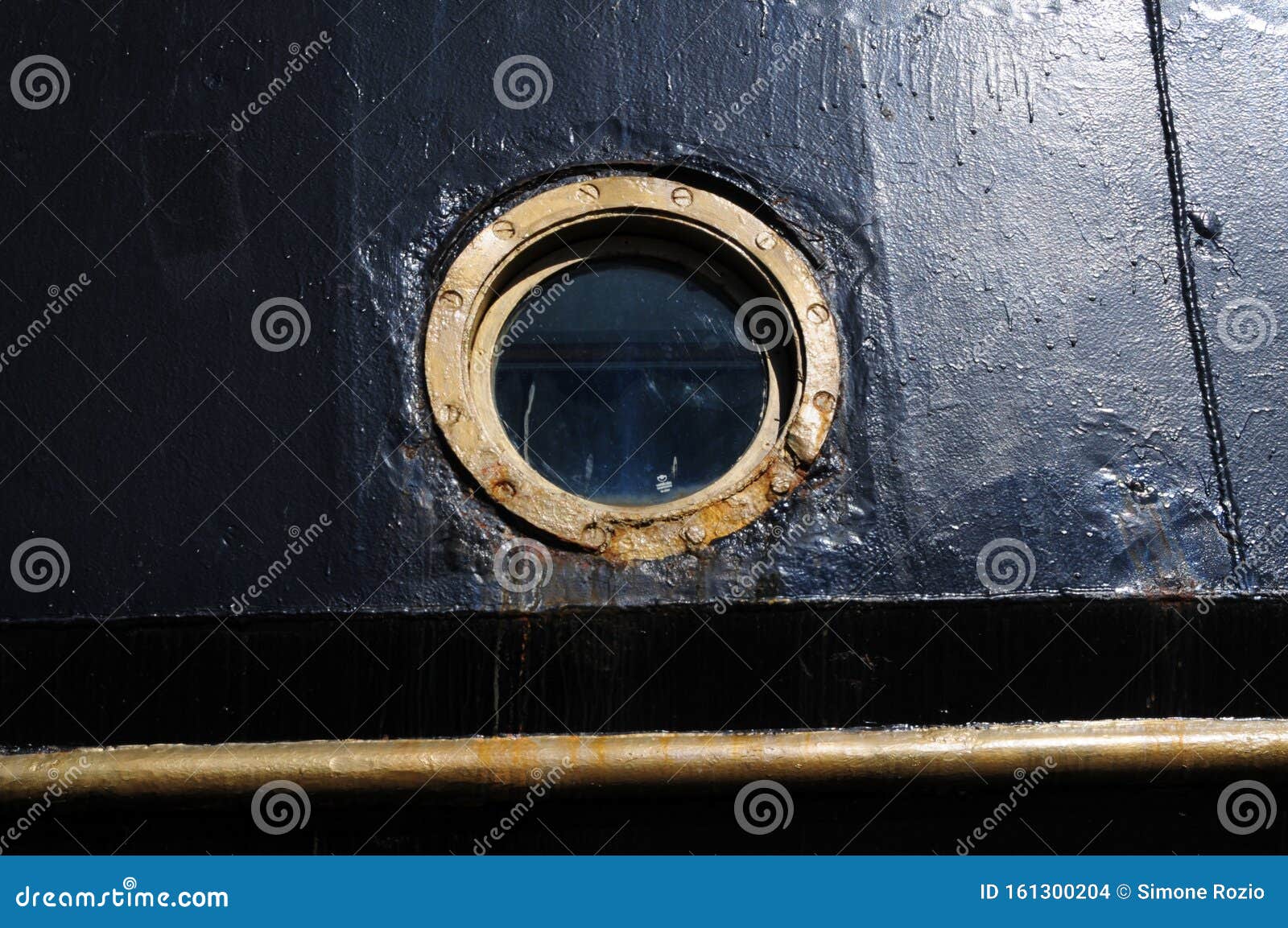 Porthole of a Vintage Sailing Ship Stock Photo - Image of decoration ...
