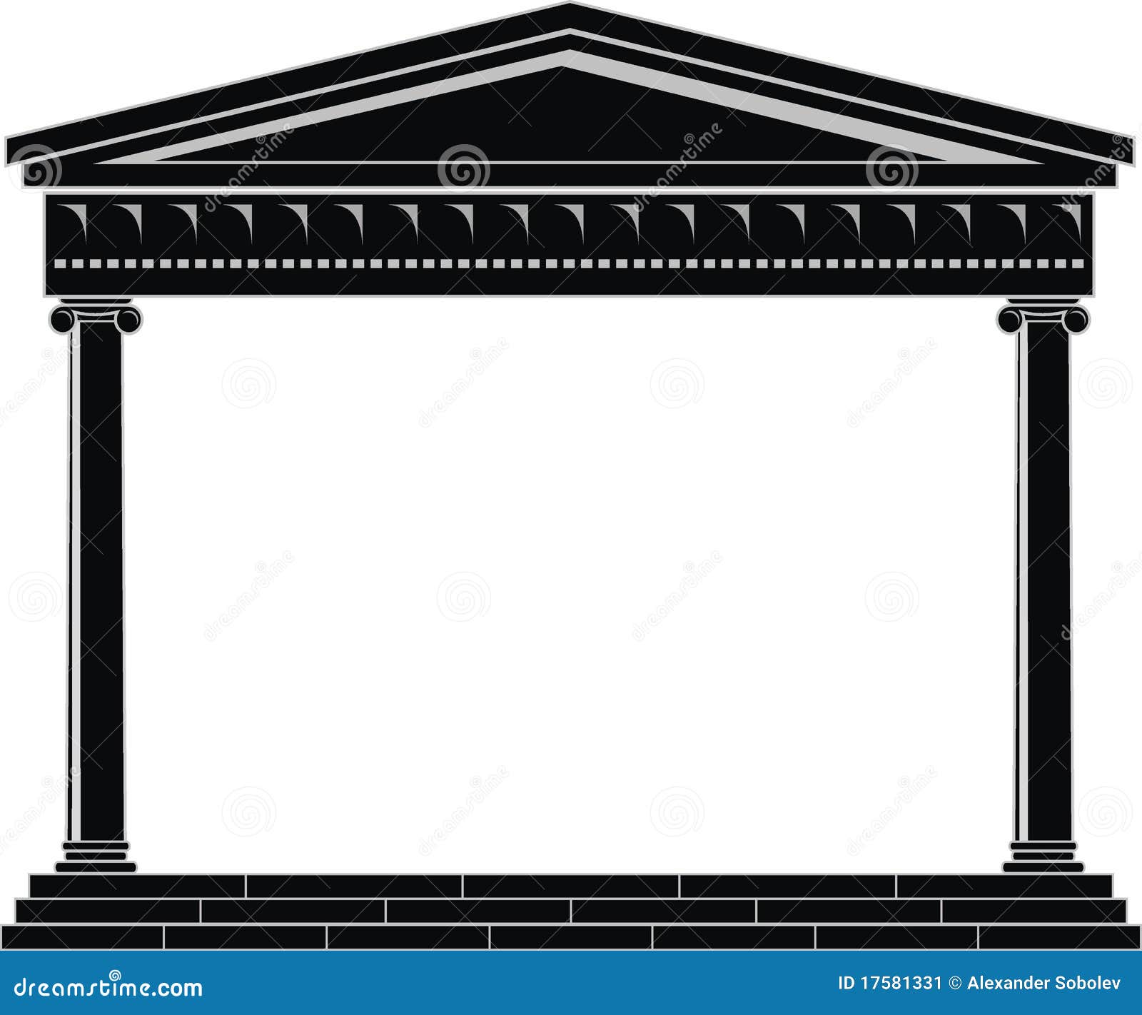 Portico Vector Illustration | CartoonDealer.com #32837042