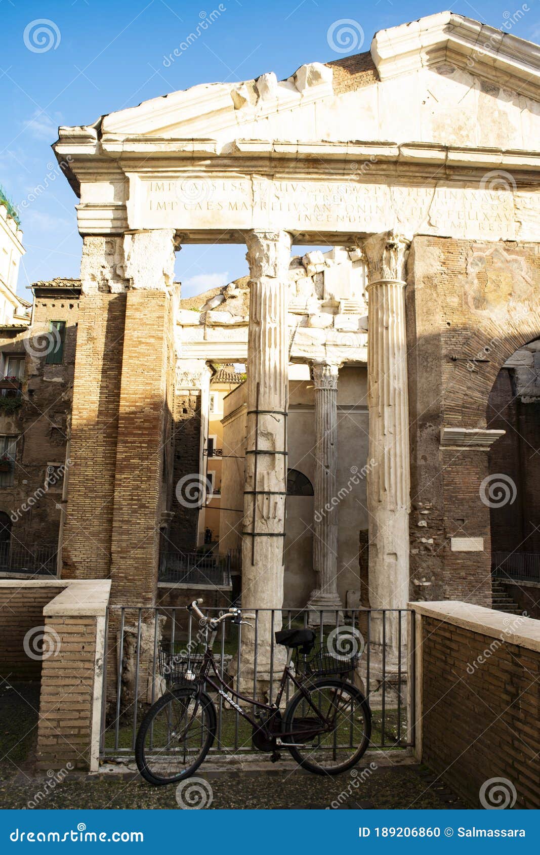 Portico D`ottavia in the Ghetto of Rome Editorial Image - Image of ...