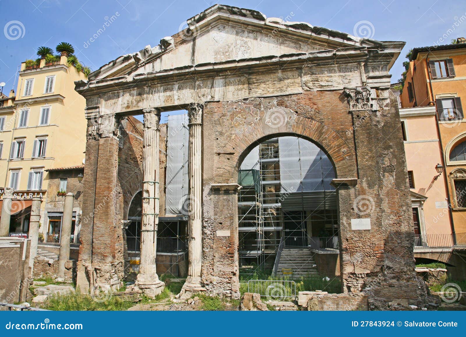 Portico d Ottavia - Rome stock photo. Image of downtown - 27843924
