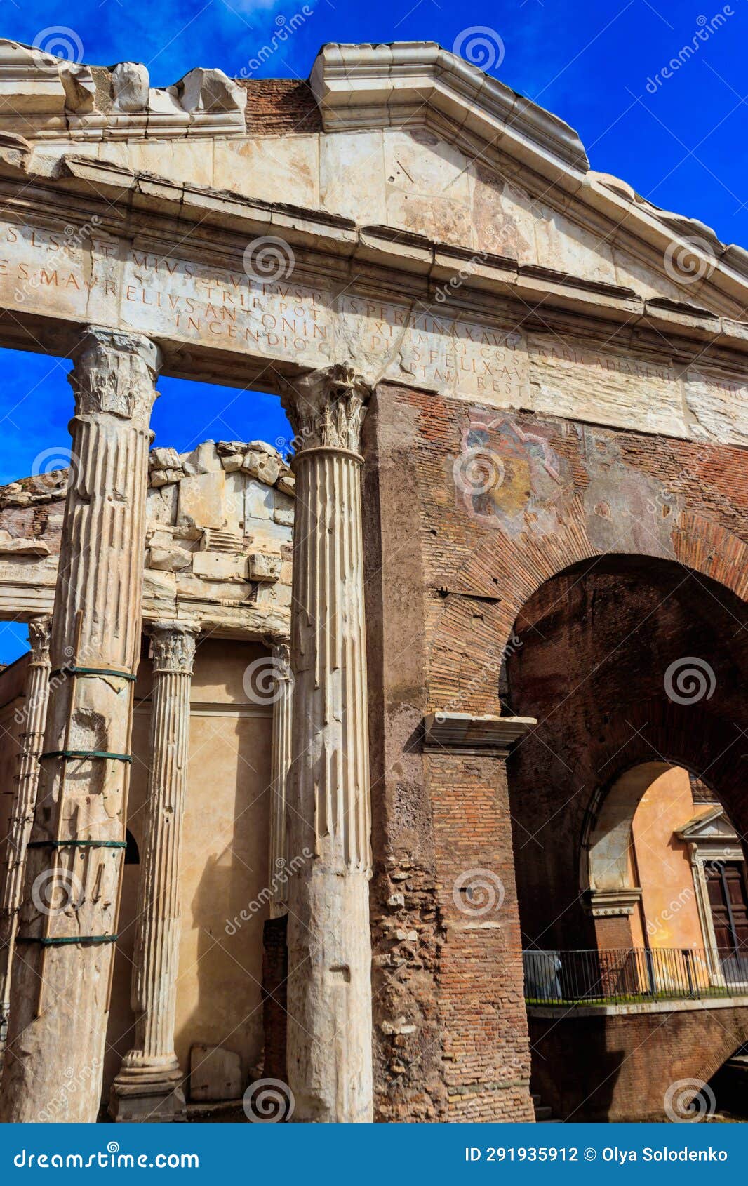 Portico of Octavia is an Ancient Structure in Rome, Italy Stock Photo ...