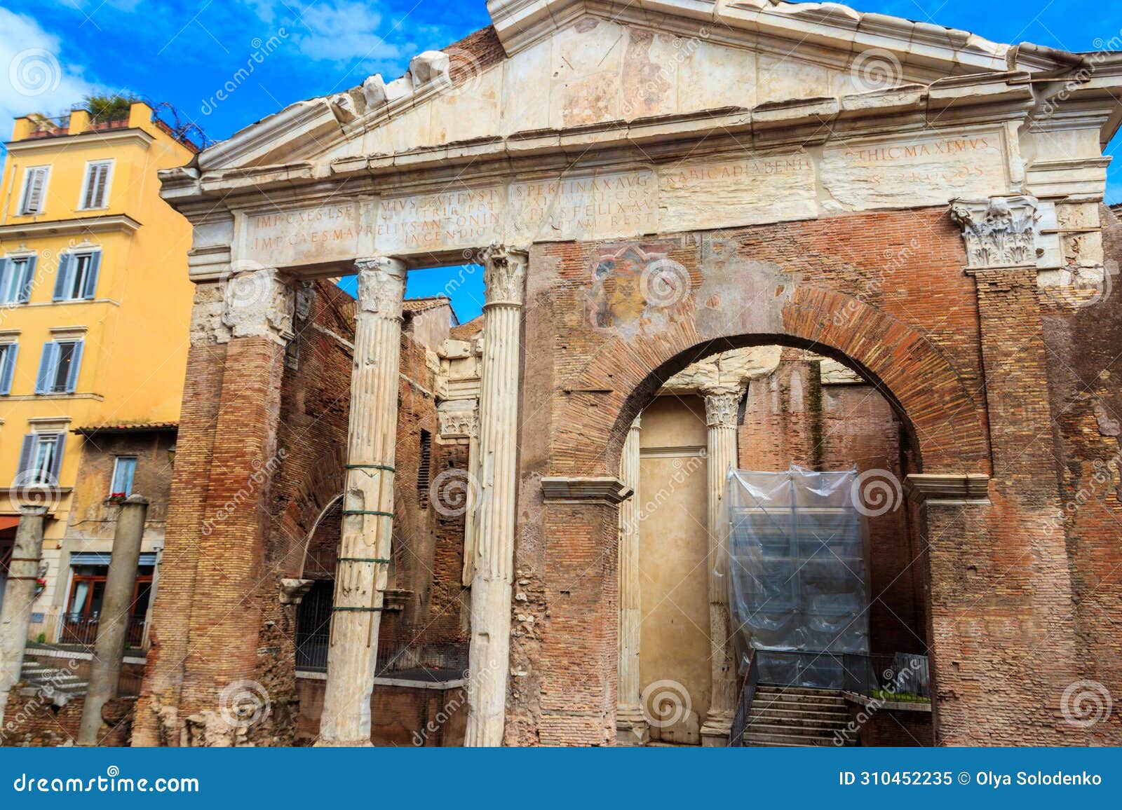 Portico of Octavia is Ancient Structure in Rome, Italy Stock Image ...