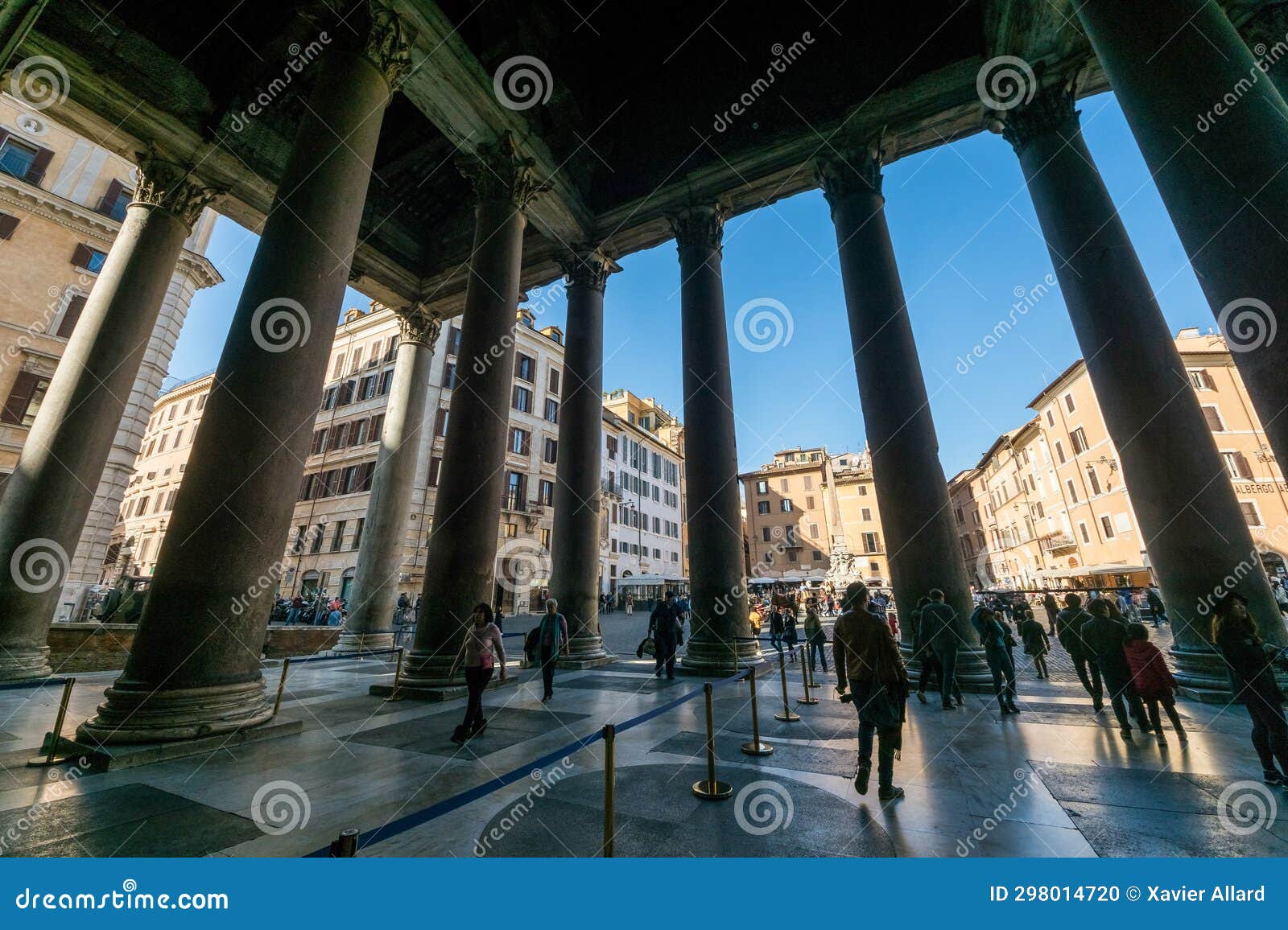 Portico of the Pantheon in Rome, Italy Editorial Image - Image of ...