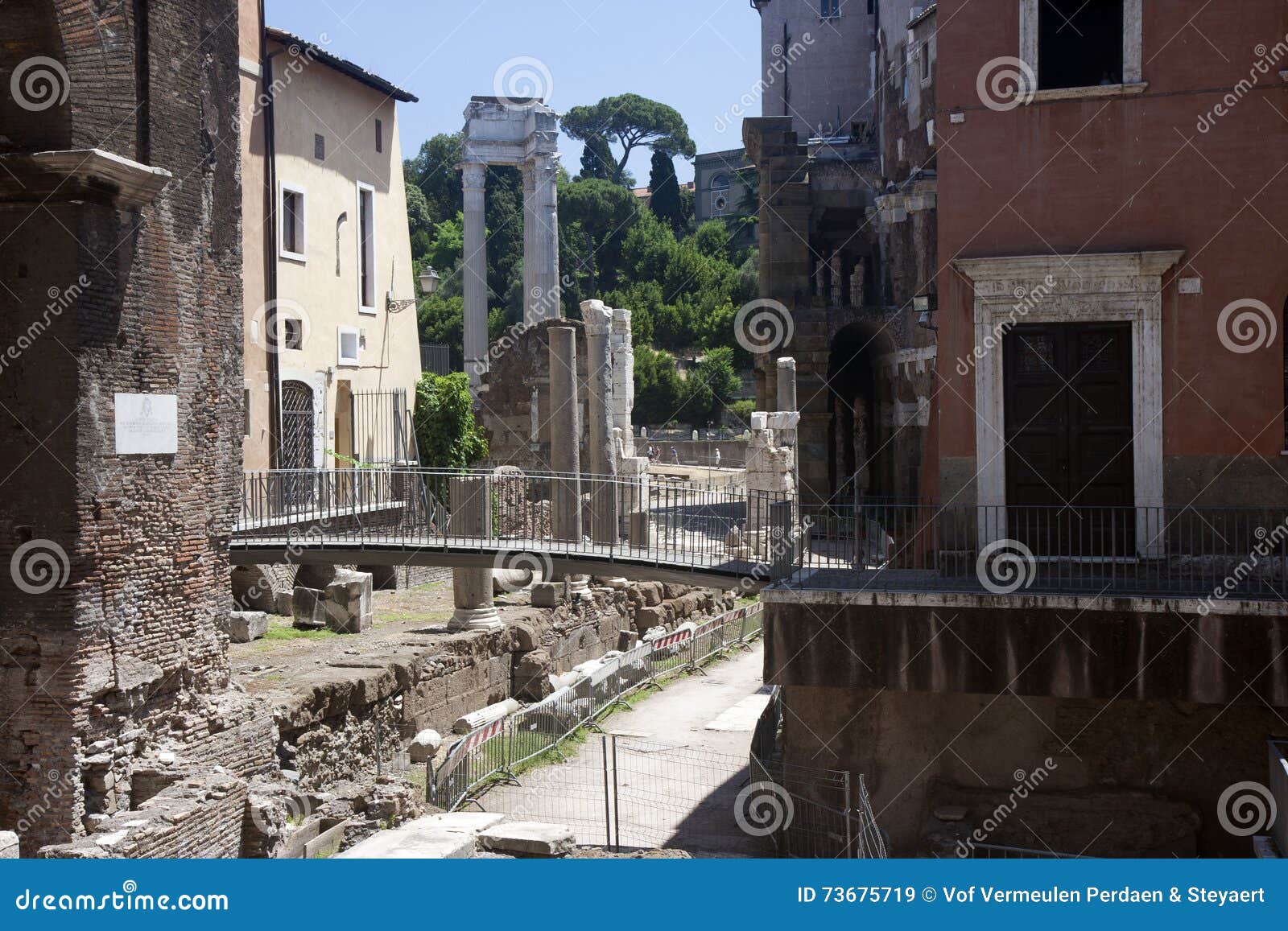 The Porticus Octaviae Portico Of Octavia; Portico Di Ottavia. Royalty ...