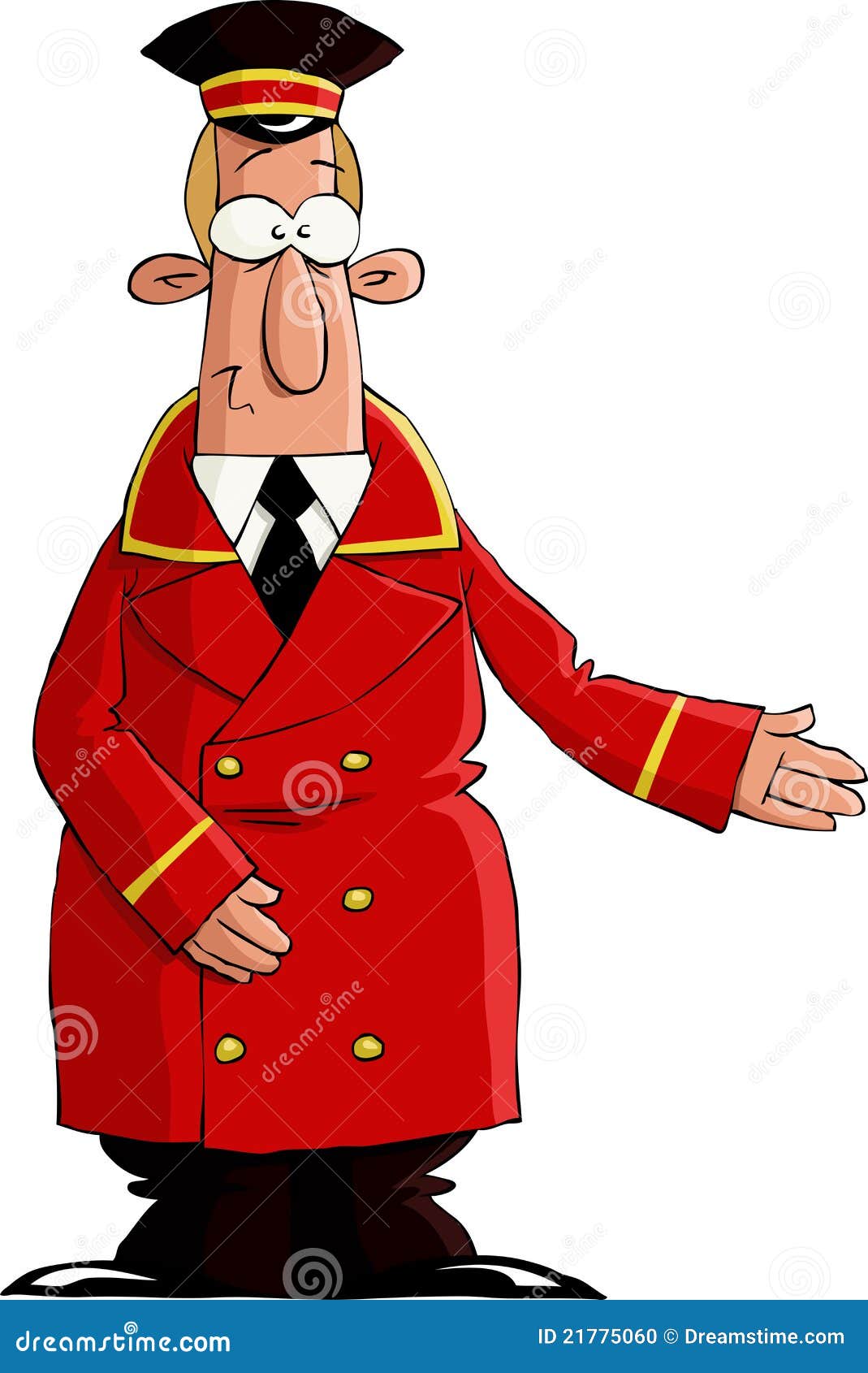 Portier vector illustratie. Illustration of hotel, arbeider - 21775060