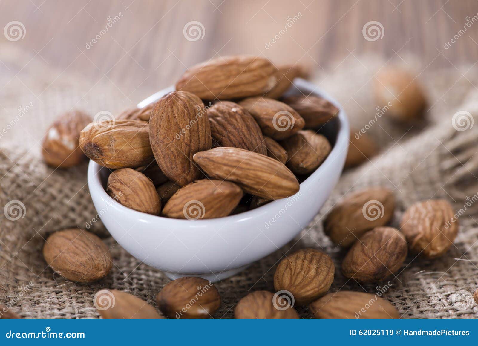 Portion of Almonds stock image. Image of almond, closed - 62025119