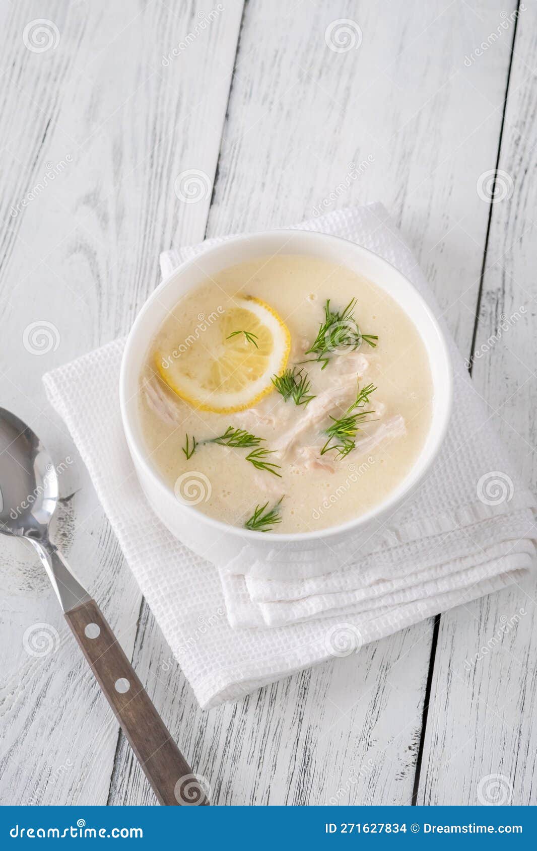 Portion of Avgolemono stock photo. Image of lemon, closeup - 271627834