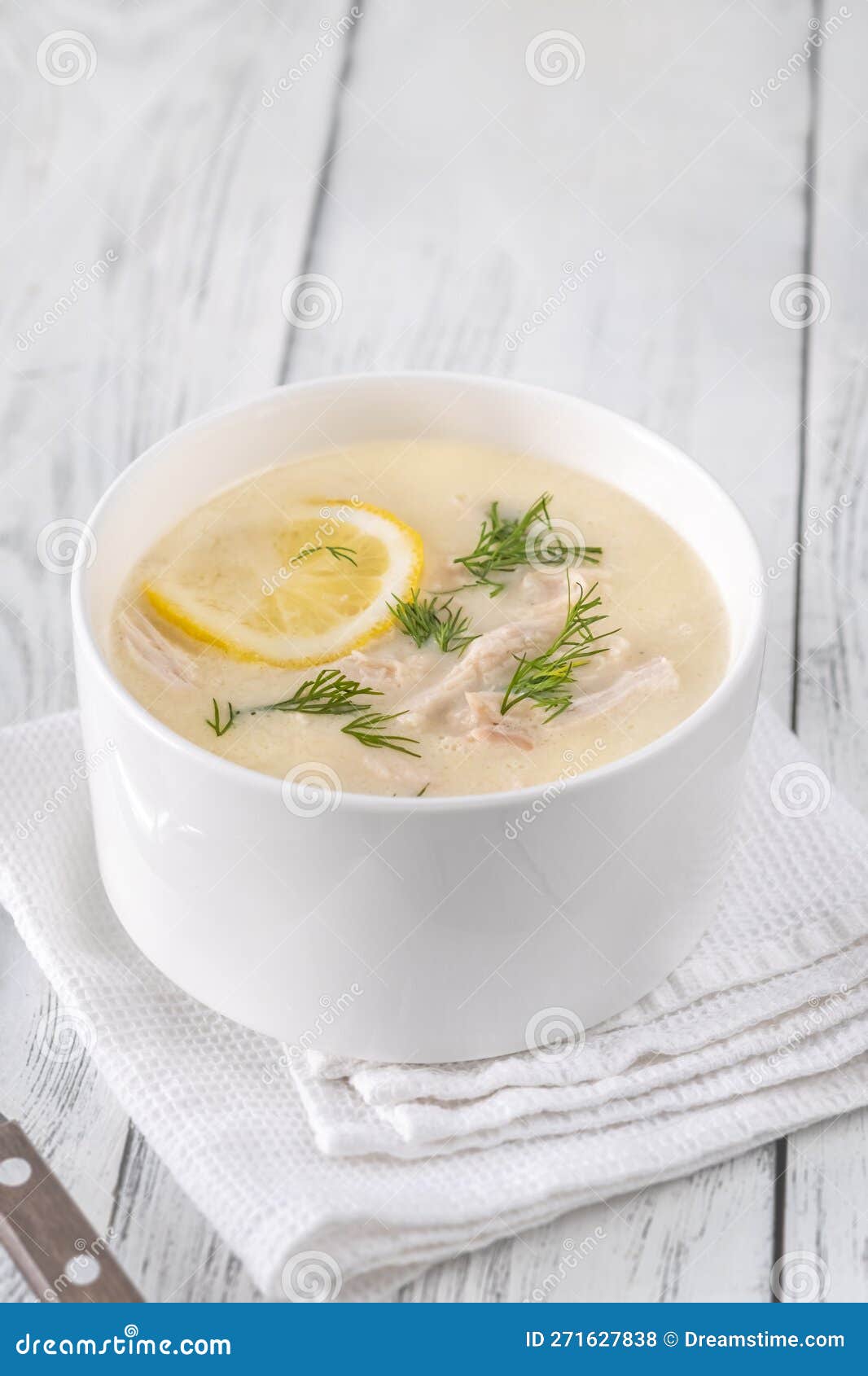 Portion of Avgolemono stock photo. Image of authentic - 271627838