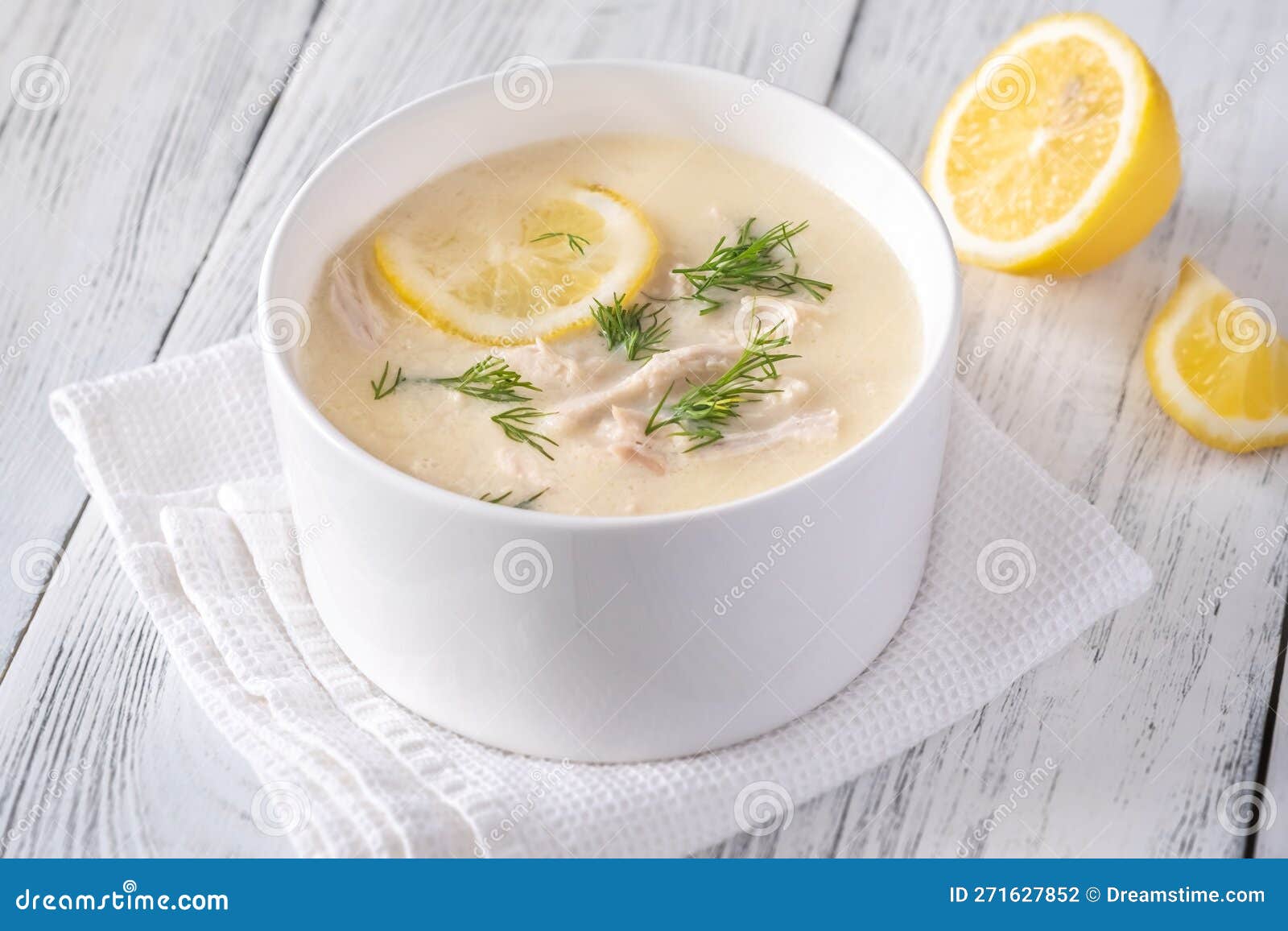 Portion of Avgolemono stock photo. Image of rustic, authentic - 271627852