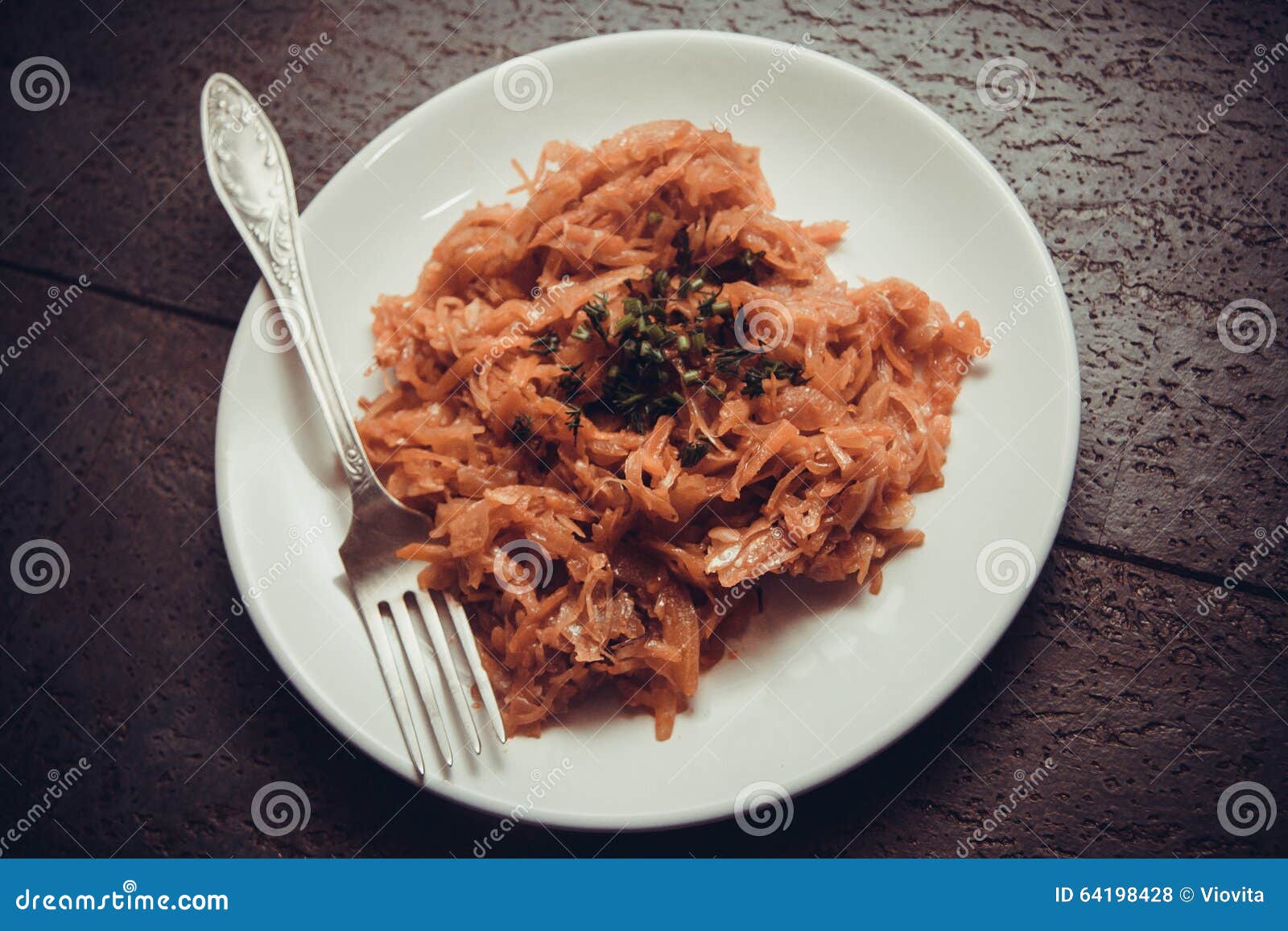 Portion of braised cabbage stock photo. Image of eisbein - 64198428