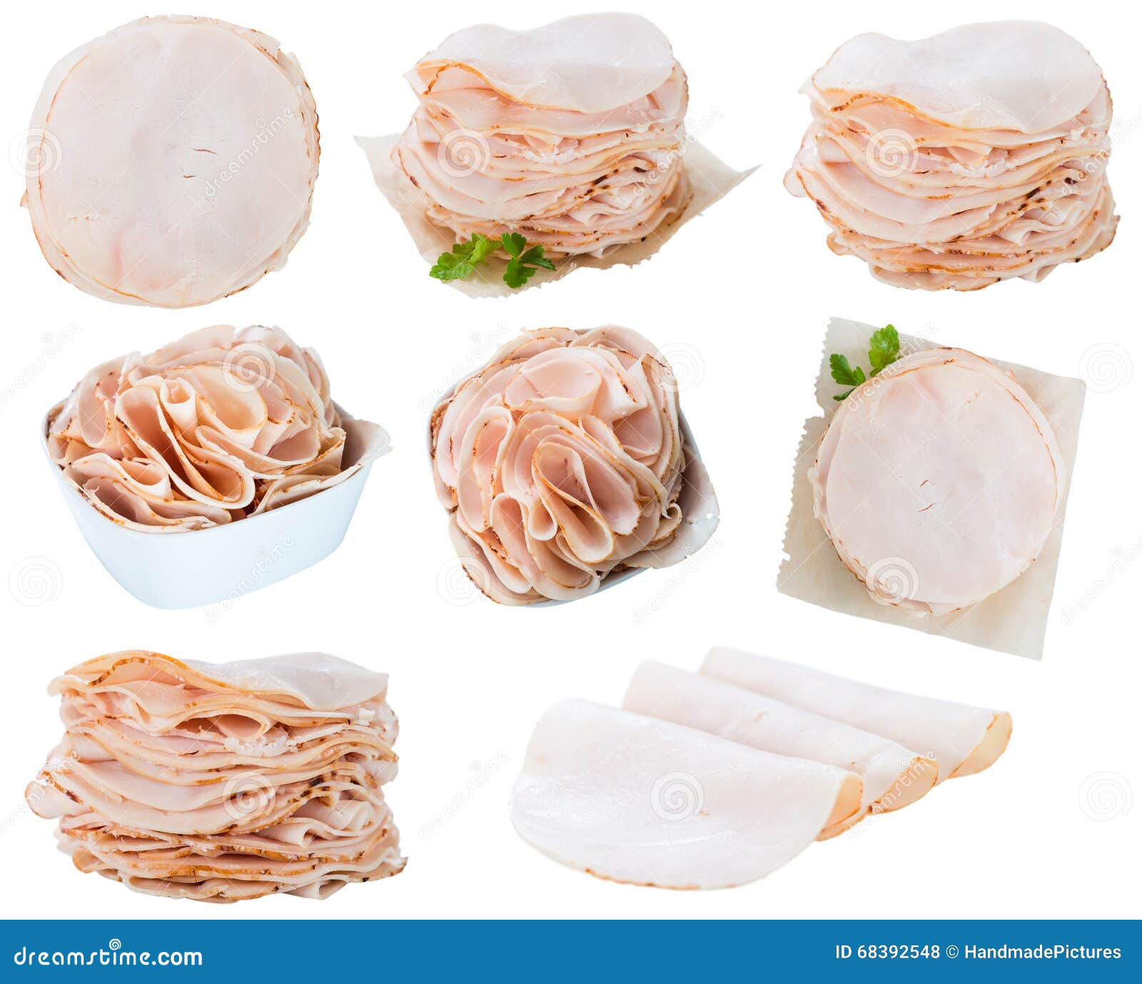 Portion of Chicken Breast Fillet Isolated on White Stock Photo - Image ...