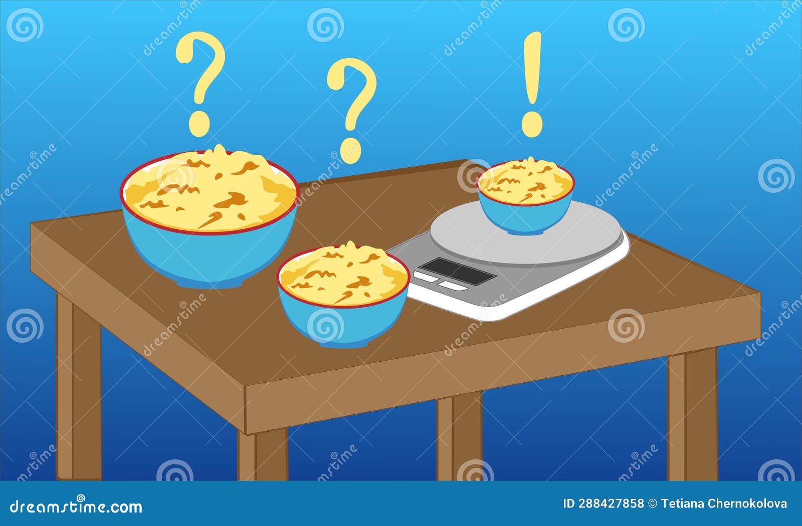 Portion control of food stock vector. Illustration of small - 288427858