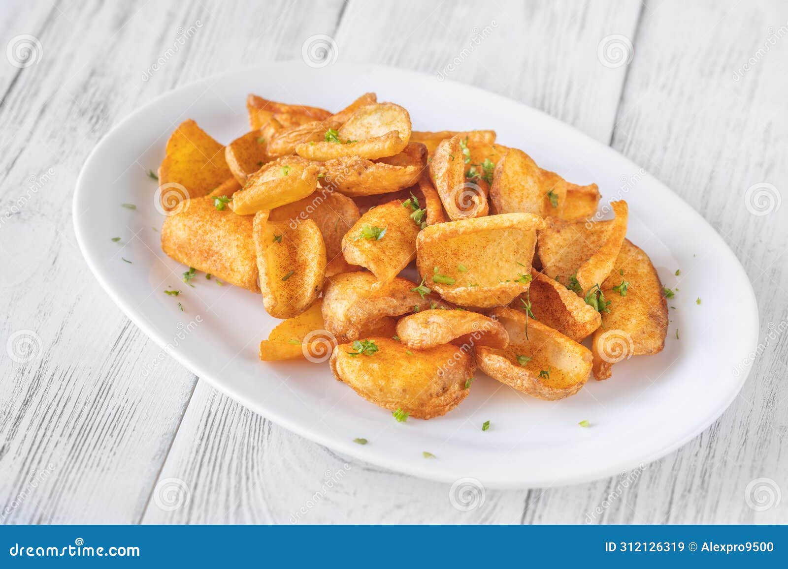 Portion of potato dippers stock image. Image of fried - 312126319