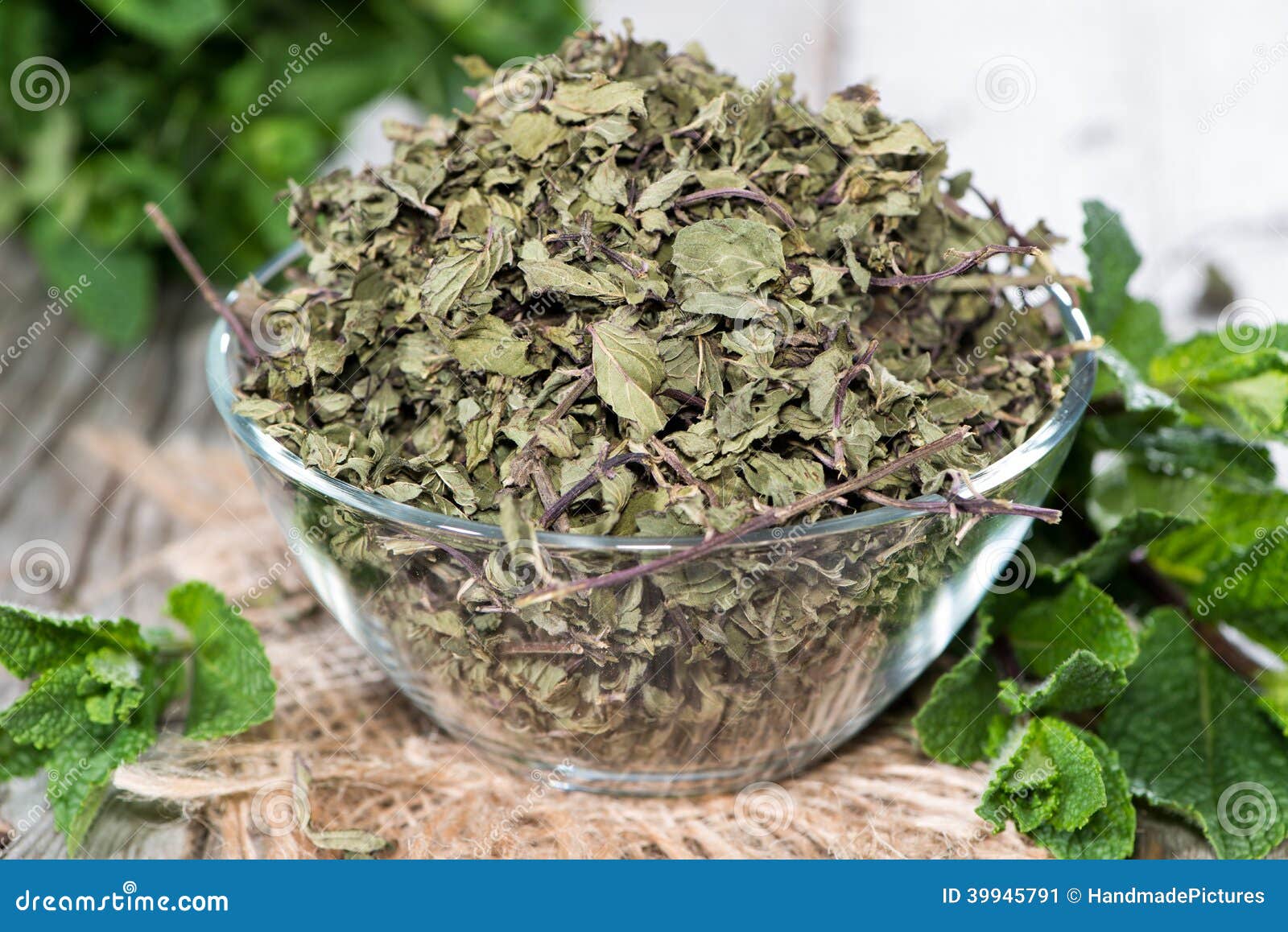 Portion of dried Mint stock image. Image of macro, health - 39945791