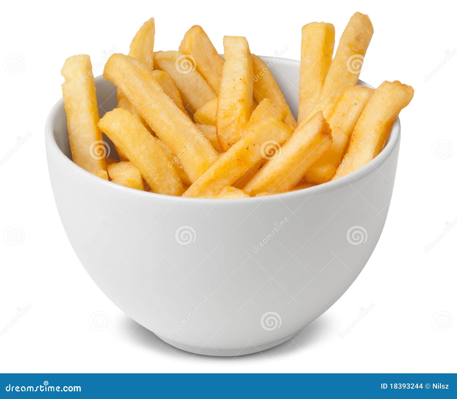 Portion of french fries stock photo. Image of bowl, takeaway - 18393244