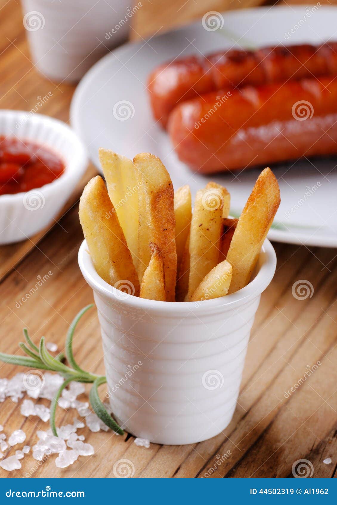Portion of french fries stock image. Image of french - 44502319