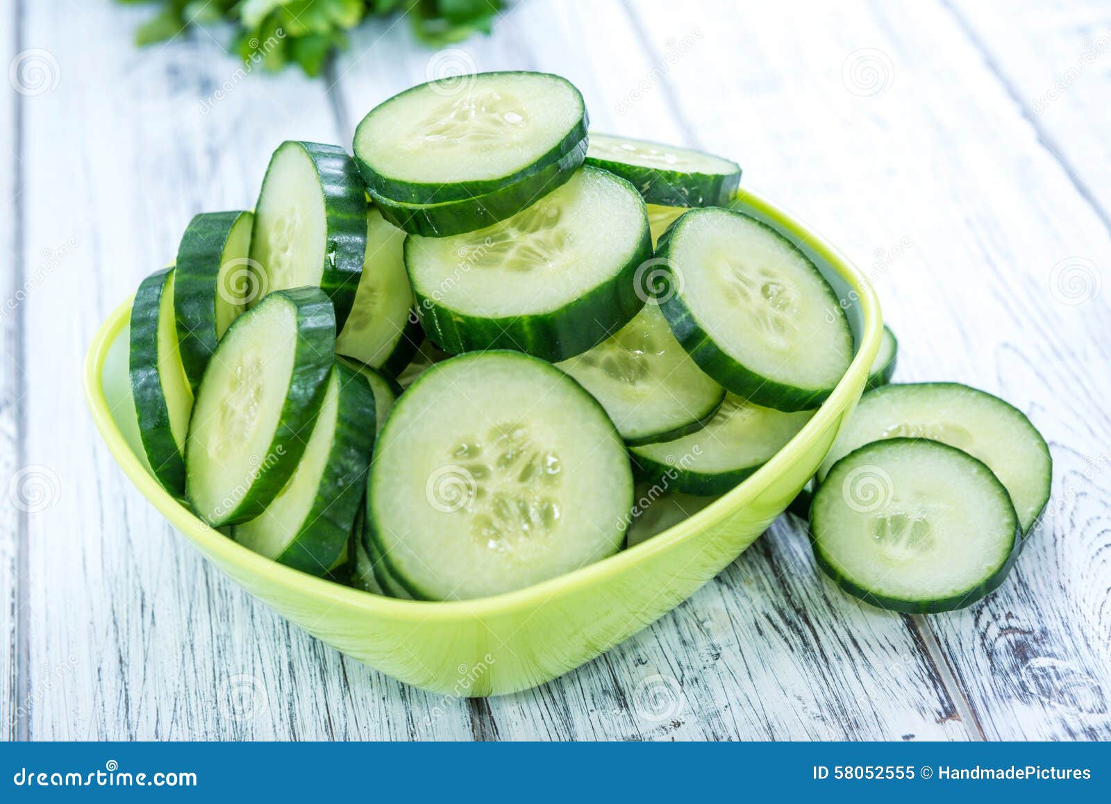 Portion of fresh Cucumbers stock image. Image of nutrient - 58052555