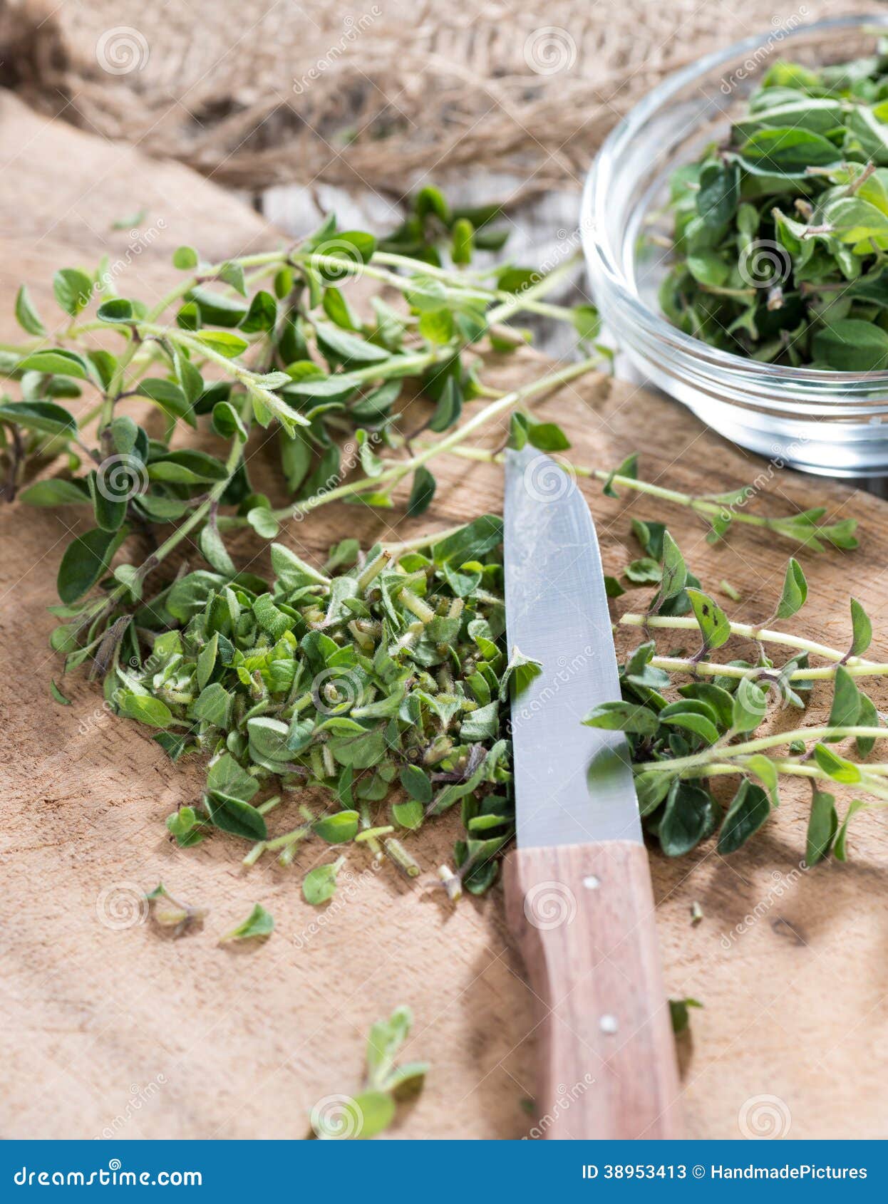 Portion of fresh Oregano stock image. Image of freshness - 38953413