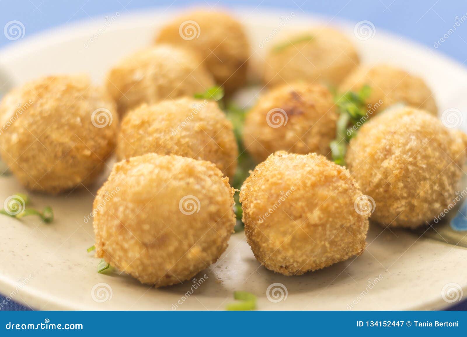 Close of Portion of Fried Dumplings Stock Image - Image of isolated ...
