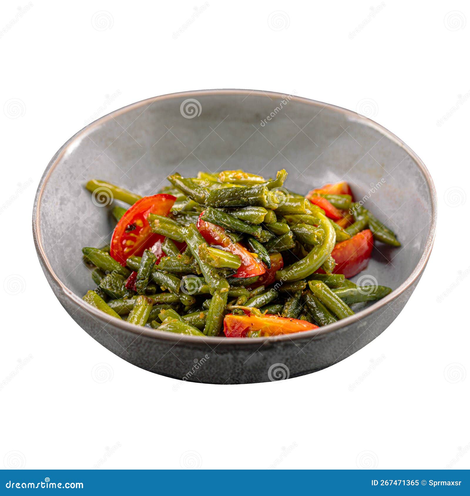 Portion of Fried Green Beans Garnish Stock Image - Image of healthy ...