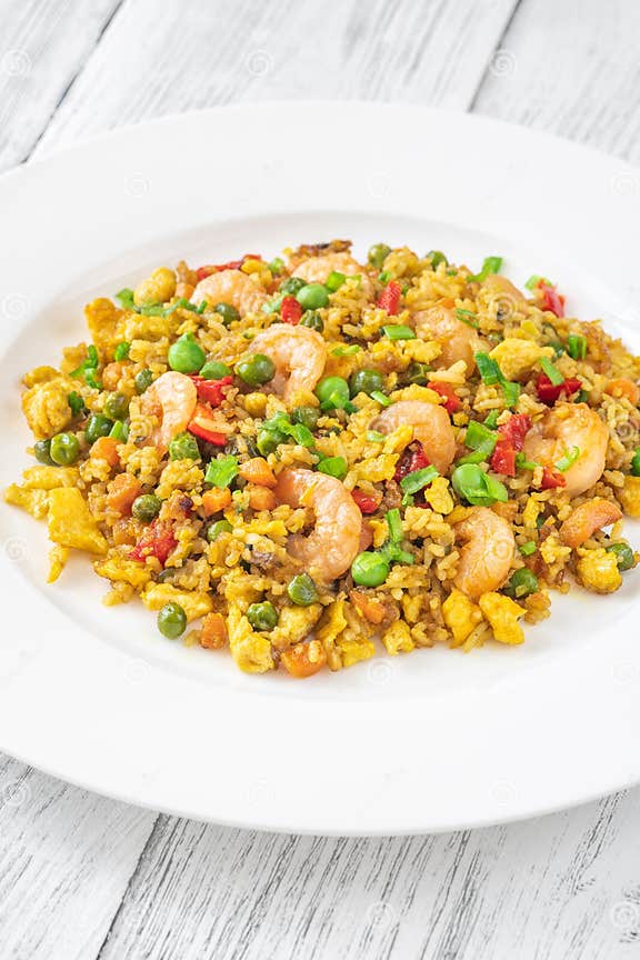Portion of fried rice stock photo. Image of bell, stew - 275552972