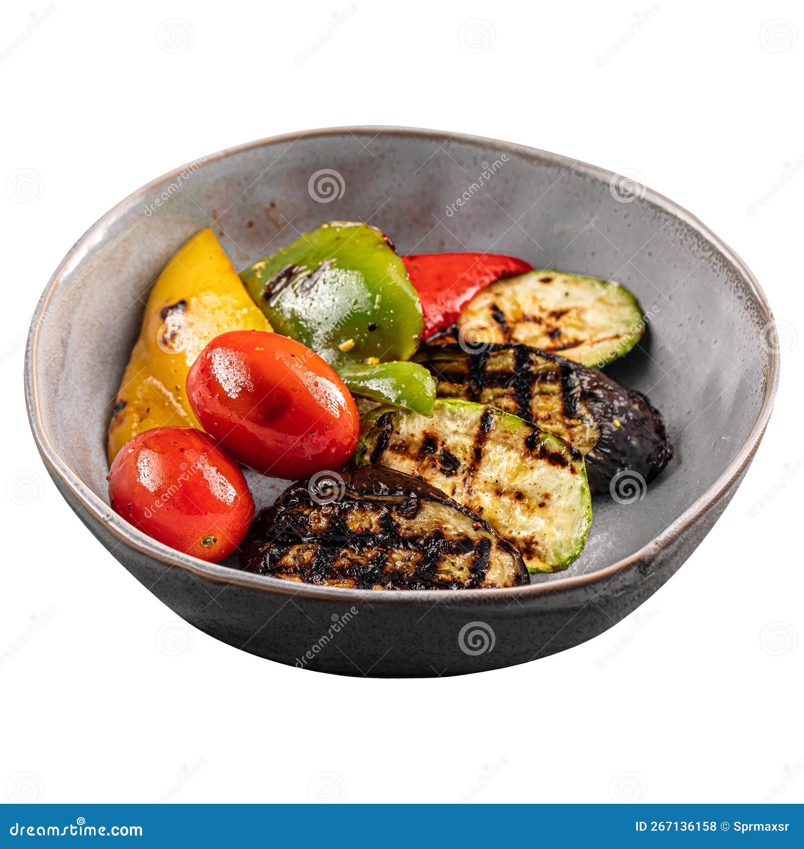 Portion of Grilled Vegetables Garnish Stock Photo - Image of zucchini ...