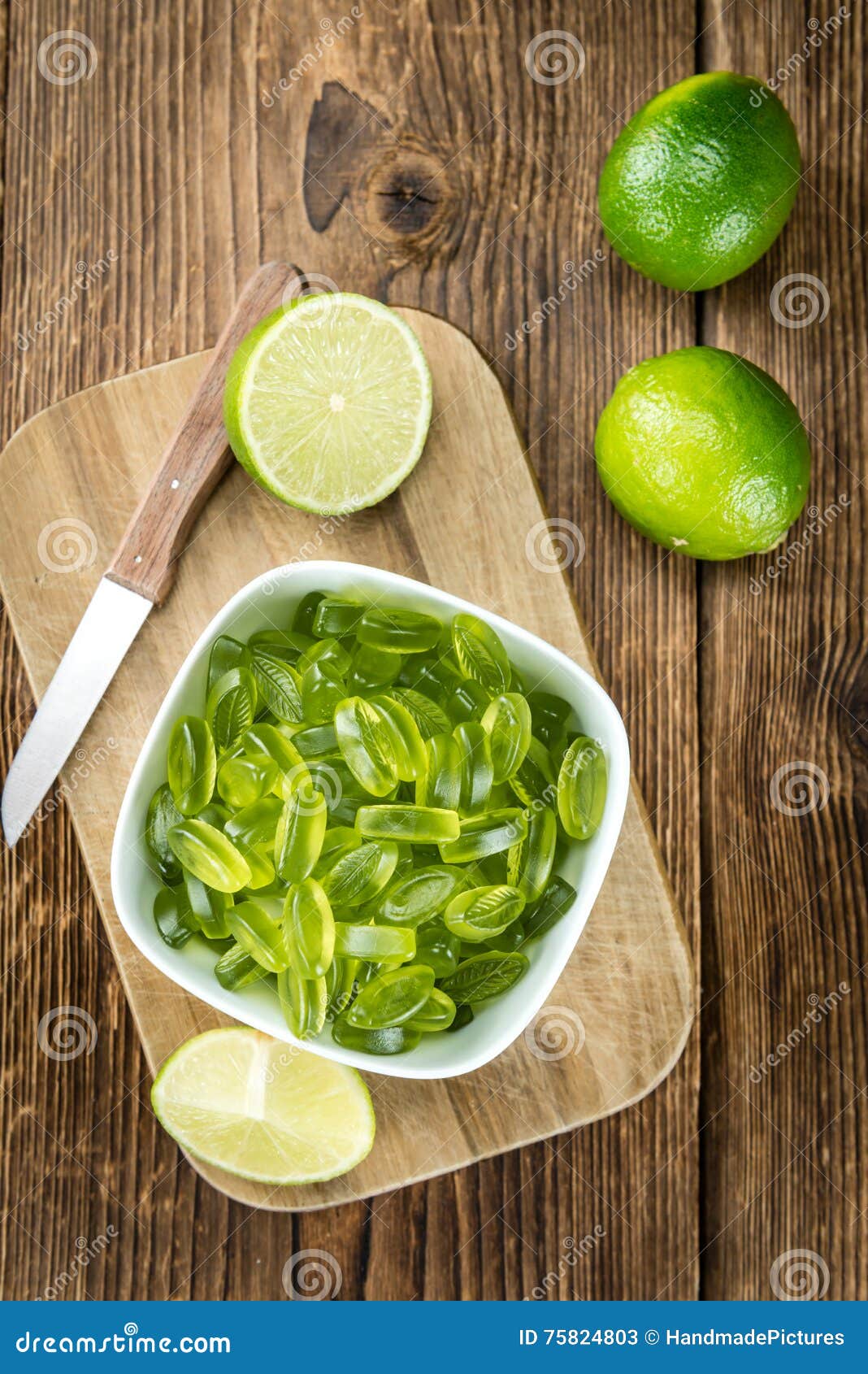 Portion of Gummy Candy (with Lime Taste) Stock Image - Image of snack ...