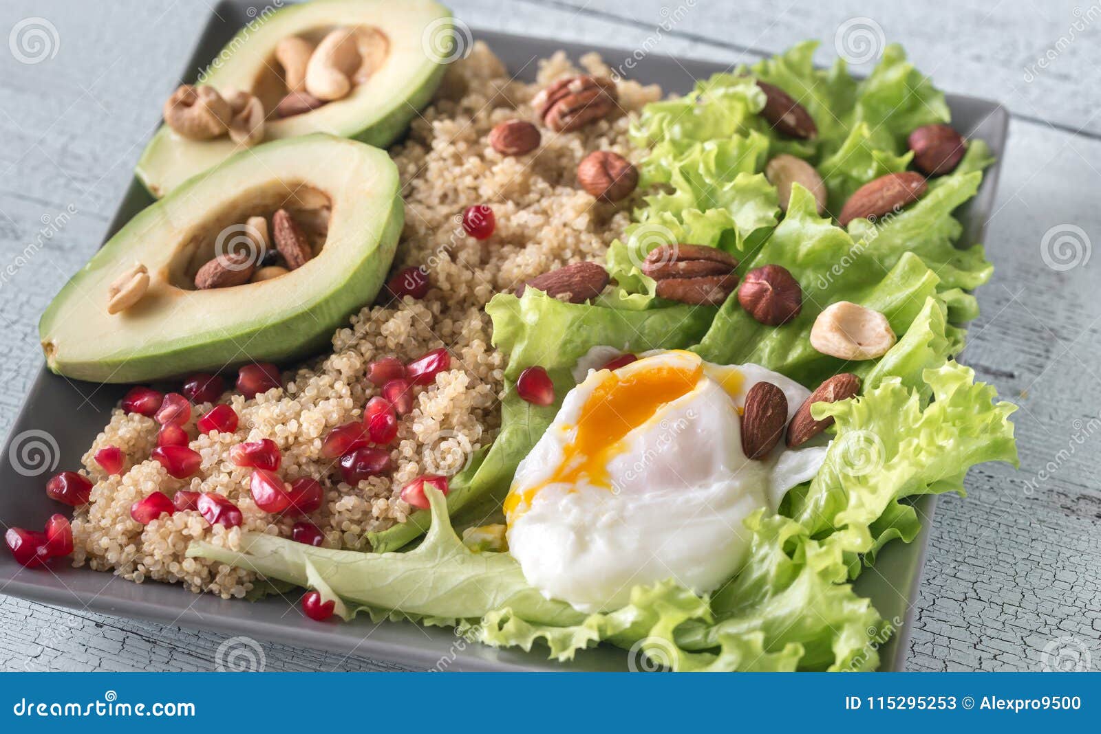 Portion of Healthy Breakfast Stock Image - Image of pomegranate, fresh ...