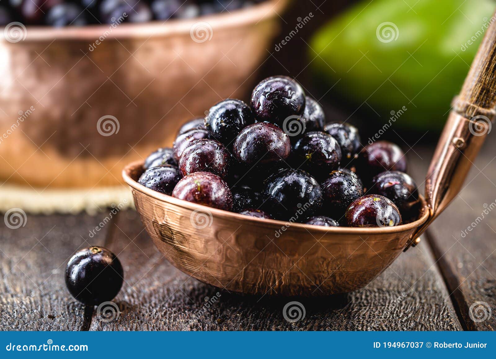 Portion of Jabuticabas in Copper Shell, Typical Fruit of Brazil, Also ...