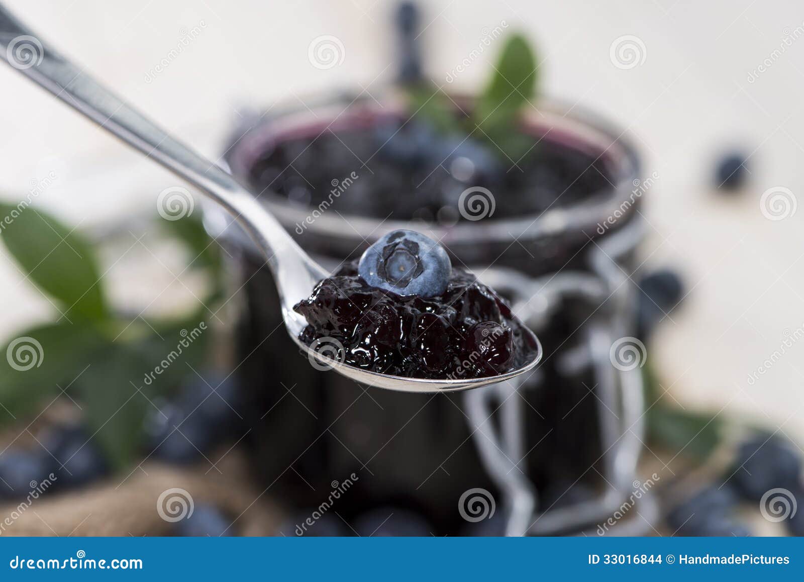Portion of Jam on a Spoon stock photo. Image of berry - 33016844