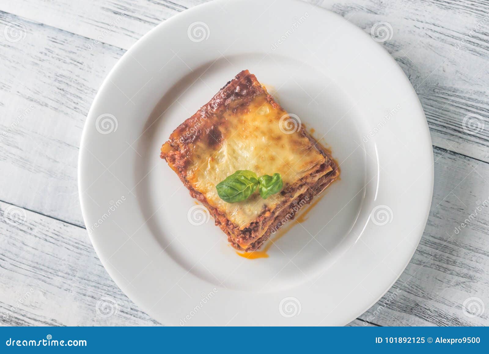 Portion of Lasagne on the Wooden Table Stock Image - Image of bolognese ...