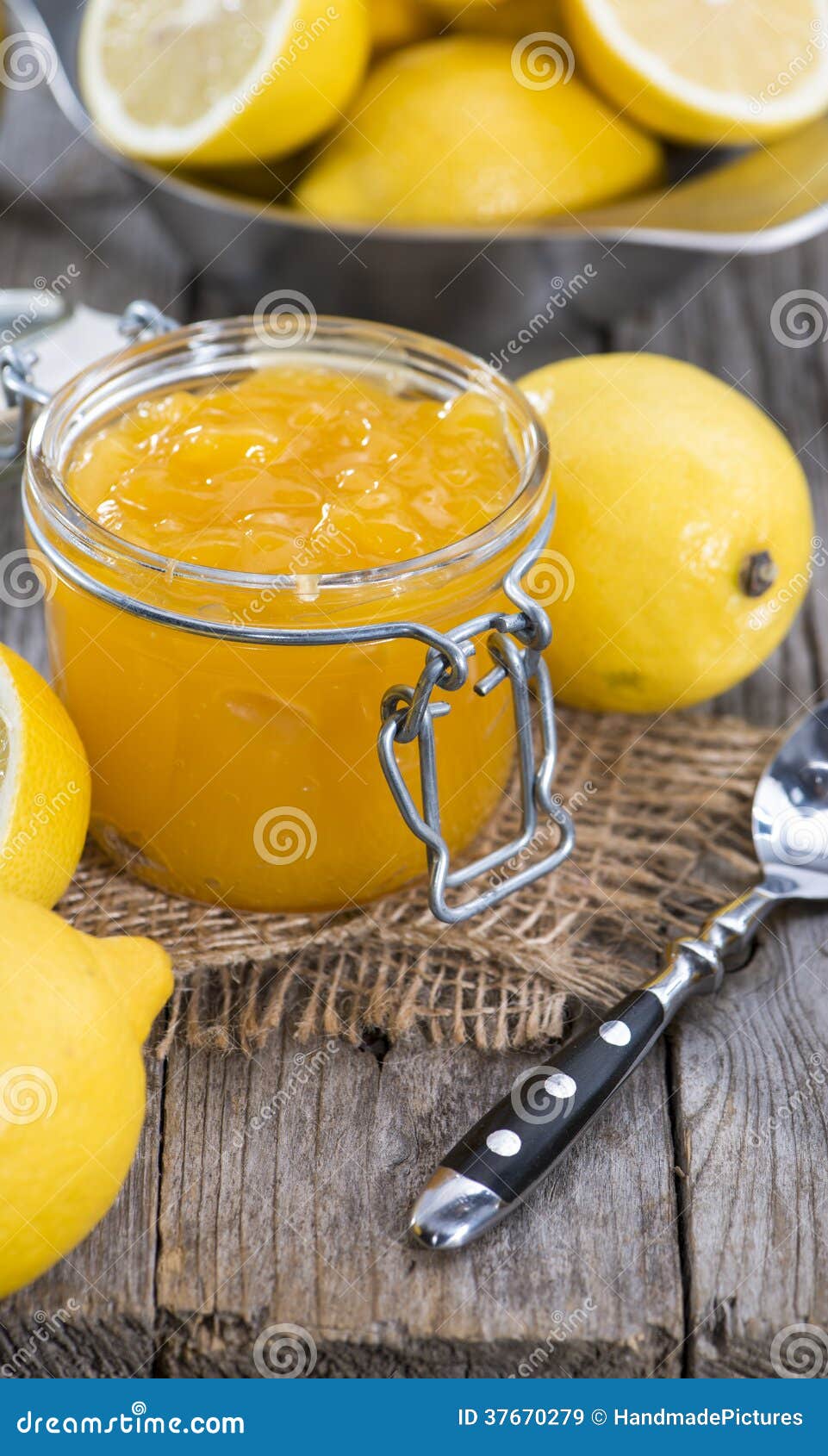 Portion of Lemon Jam stock image. Image of lemon, fruity - 37670279