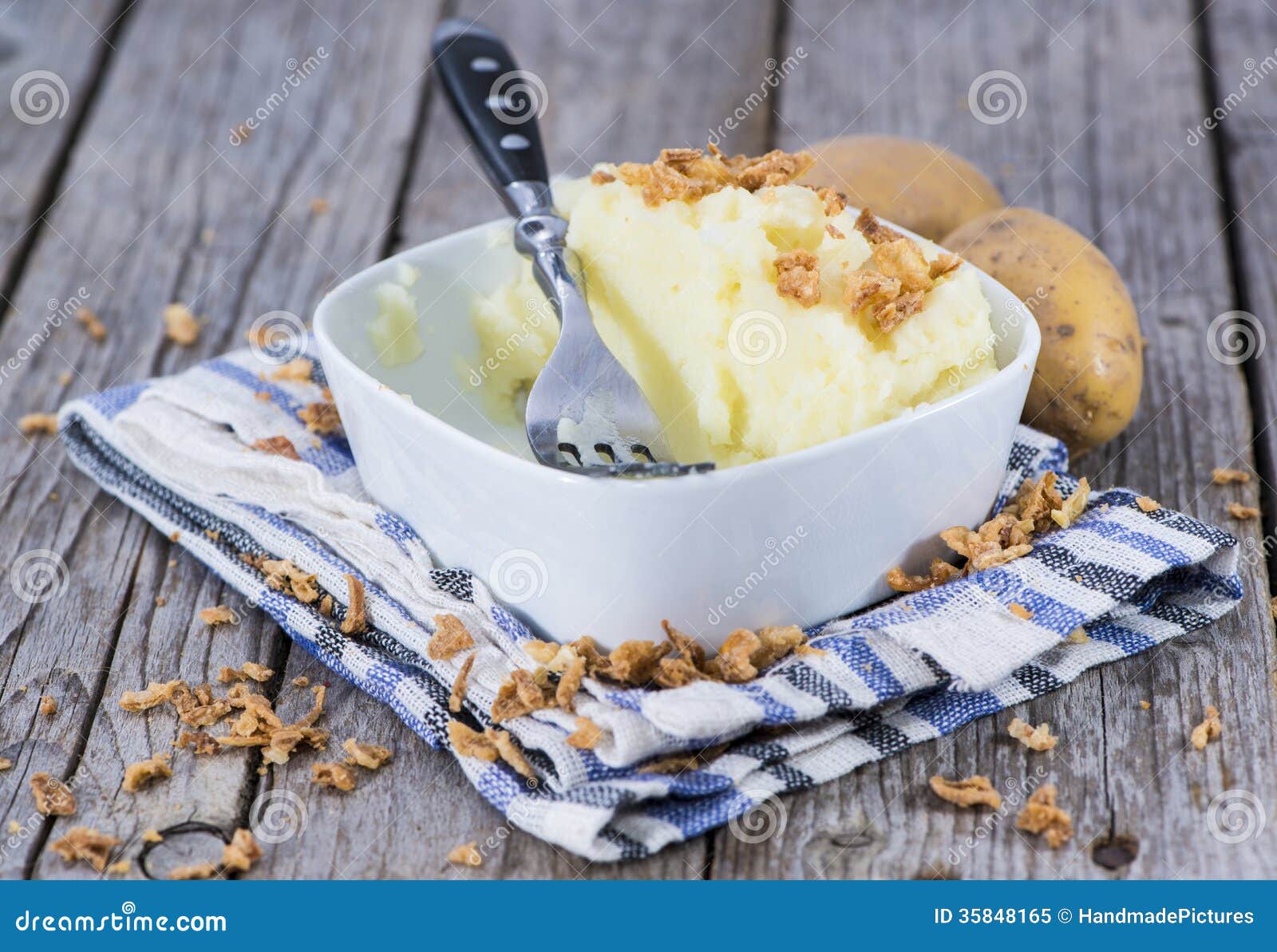 Portion of Mashed Potatoes stock image. Image of bowl - 35848165