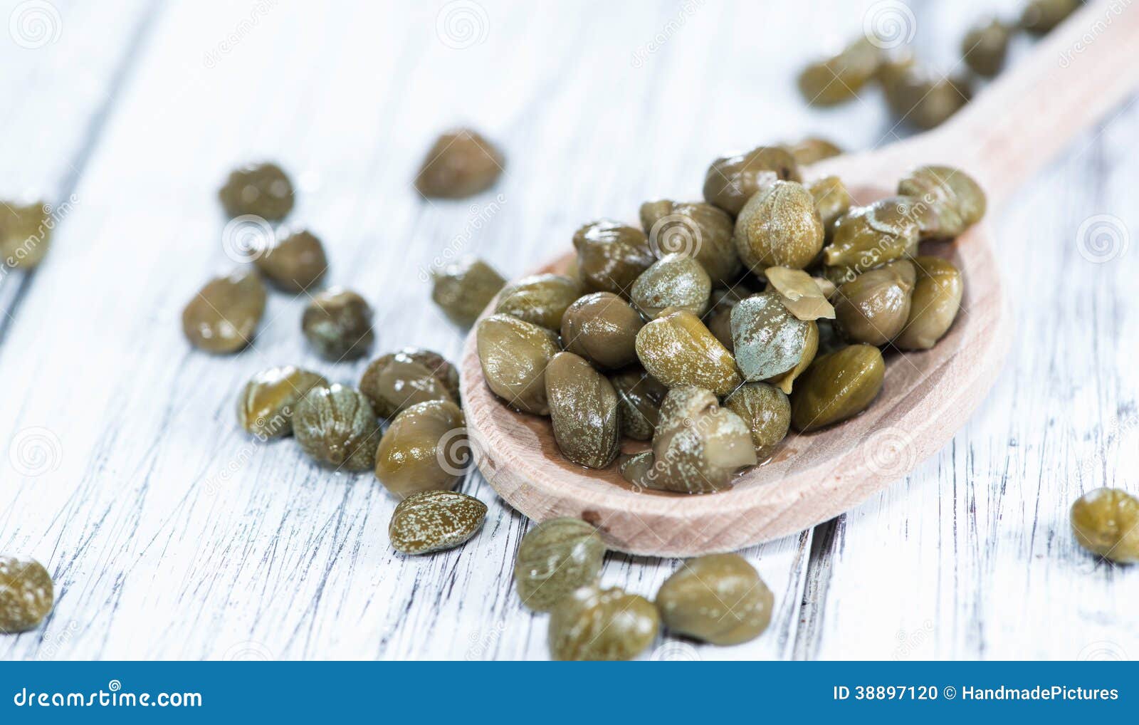 Portion of Preserved Capres Stock Photo - Image of closeup, macro: 38897120